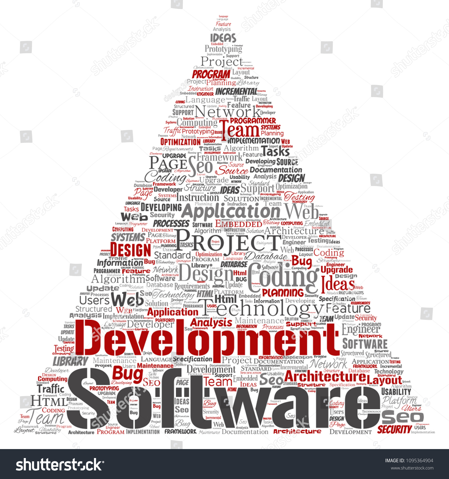 Vector Conceptual Software Development Project Coding Stock Vector ...
