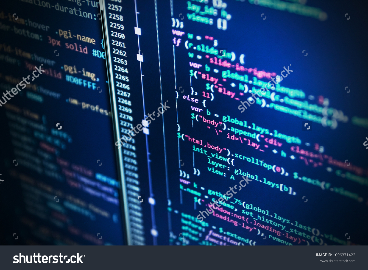 Writing Programming Code On Laptop Developing Stock Photo 1096371422 ... Writing Programming Code On Laptop Developing Stock Photo 1096371422 ...