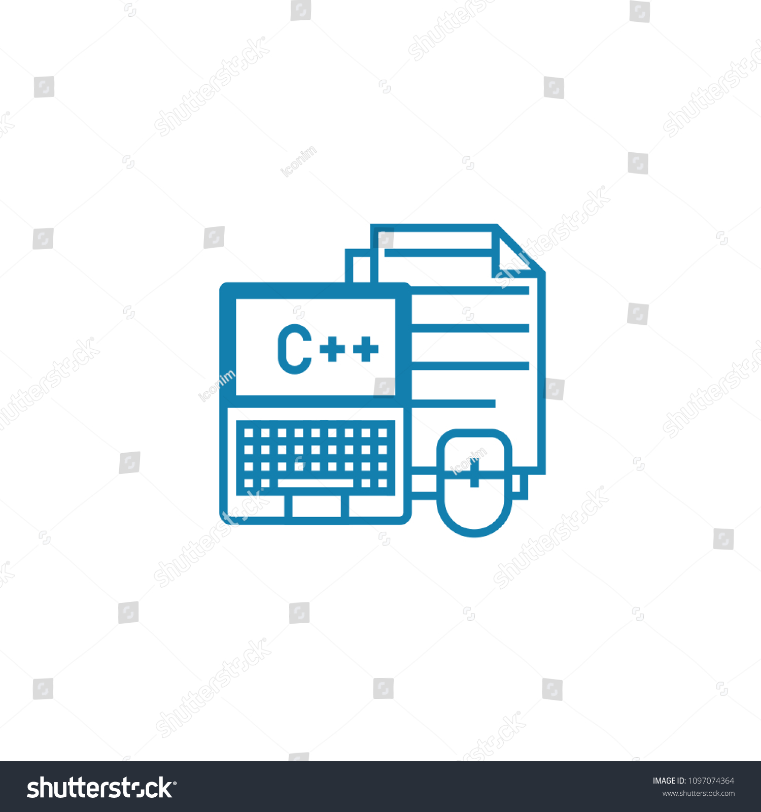 Program Coding Linear Icon Concept Program Stock Vector (Royalty Free) 1097074364 | Shutterstock