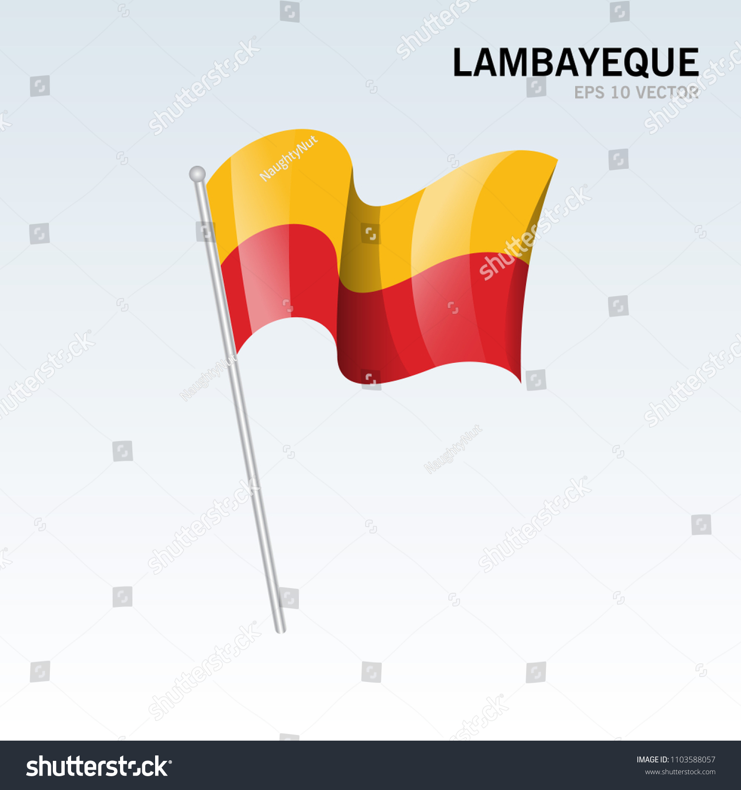 Waving Flag Lambayeque Department Peru Isolated Stock Vector (Royalty ... Waving Flag Lambayeque Department Peru Isolated Stock Vector (Royalty ...