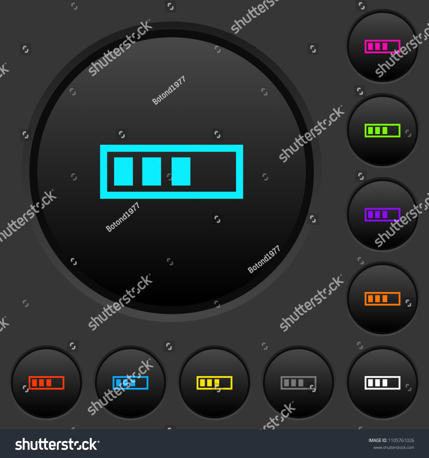 Progressbar Dark Push Buttons Vivid Color Stock Vector (Royalty Free ... Progressbar Dark Push Buttons Vivid Color Stock Vector (Royalty Free ...