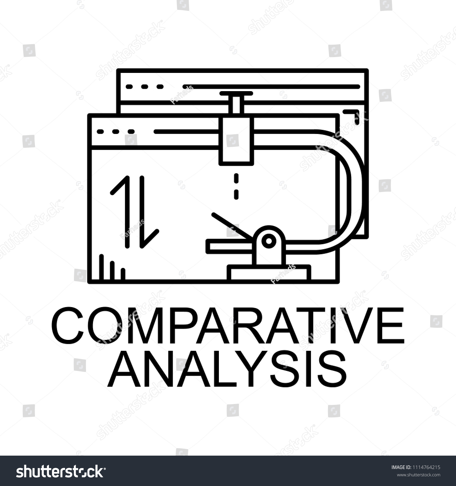 Comparative Analysis Icon Element Web Development Stock Vector (Royalty ... Comparative Analysis Icon Element Web Development Stock Vector (Royalty ...