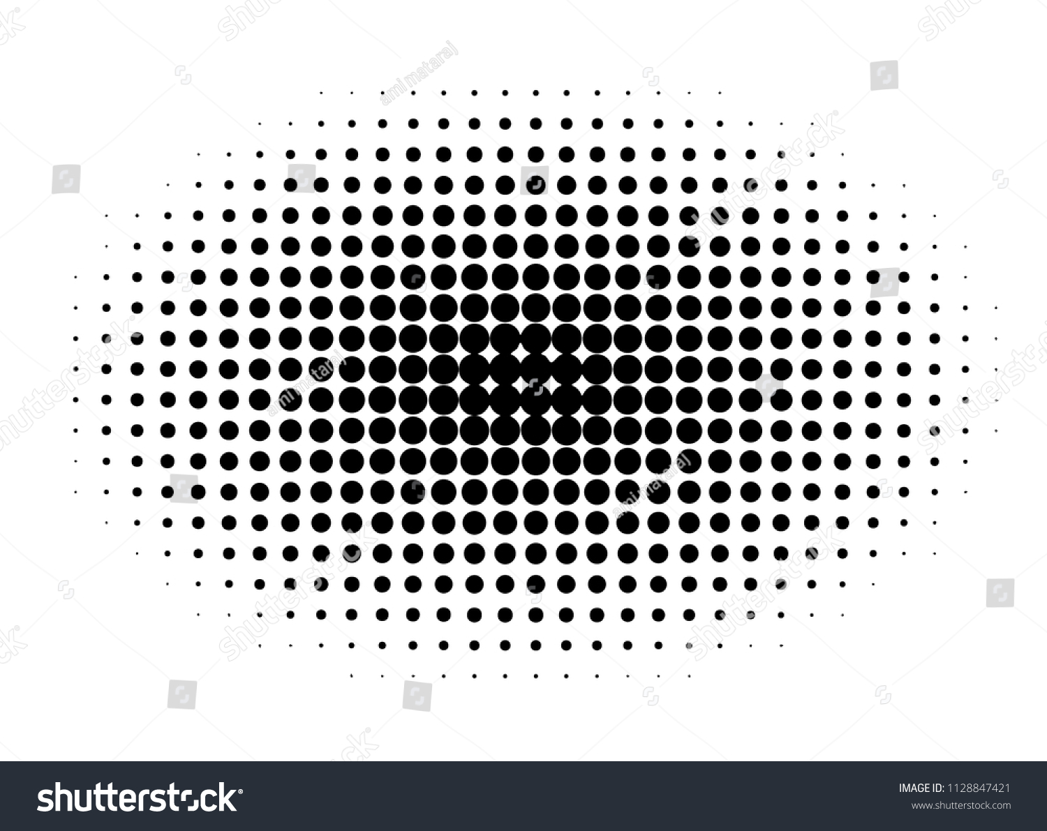 Abstract Gradient Halftone Points Pattern Backgrounddots Stock Vector ...