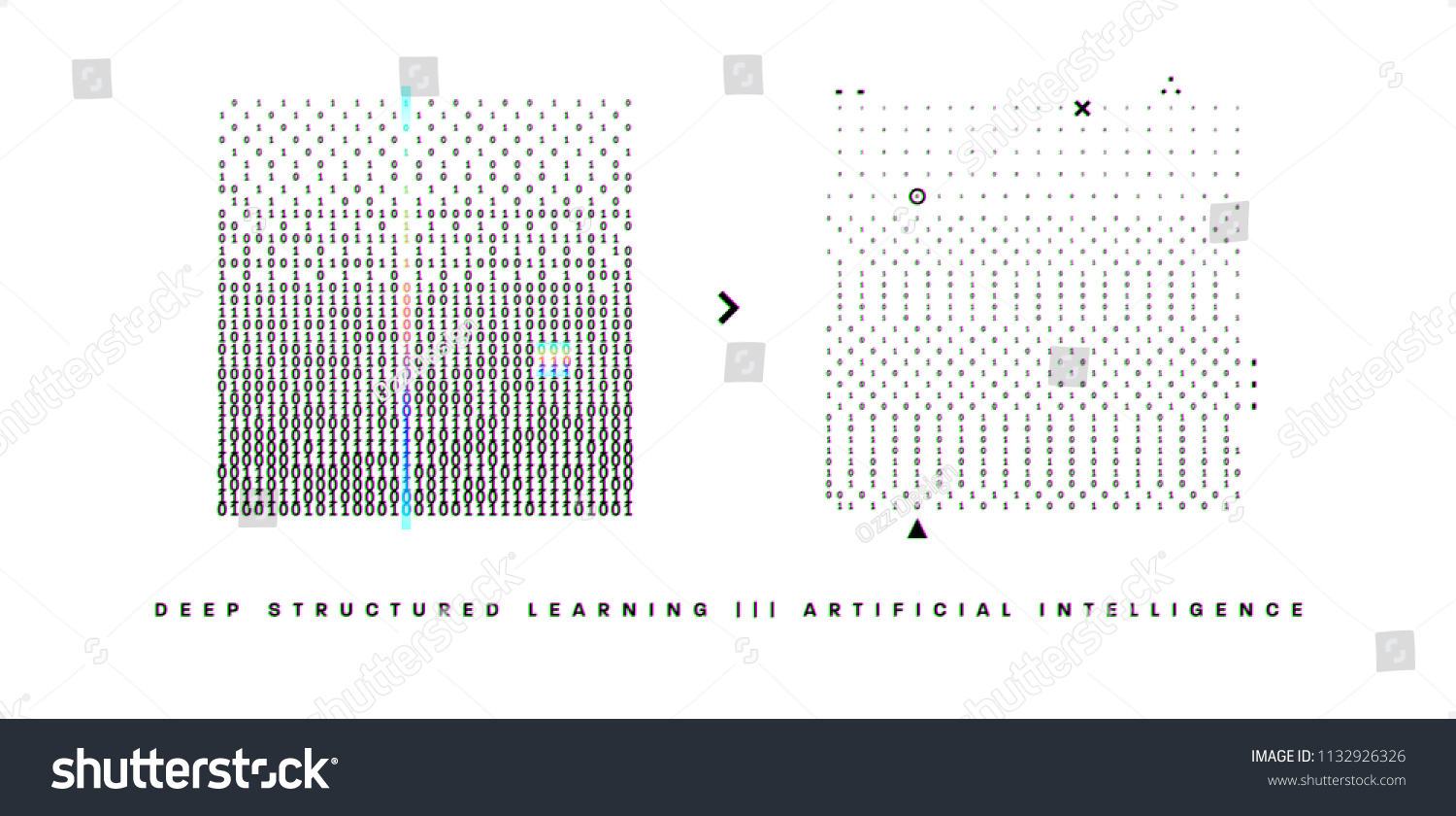 Binary Infographic Vector Template Big Data Stock Vector (Royalty Free ...