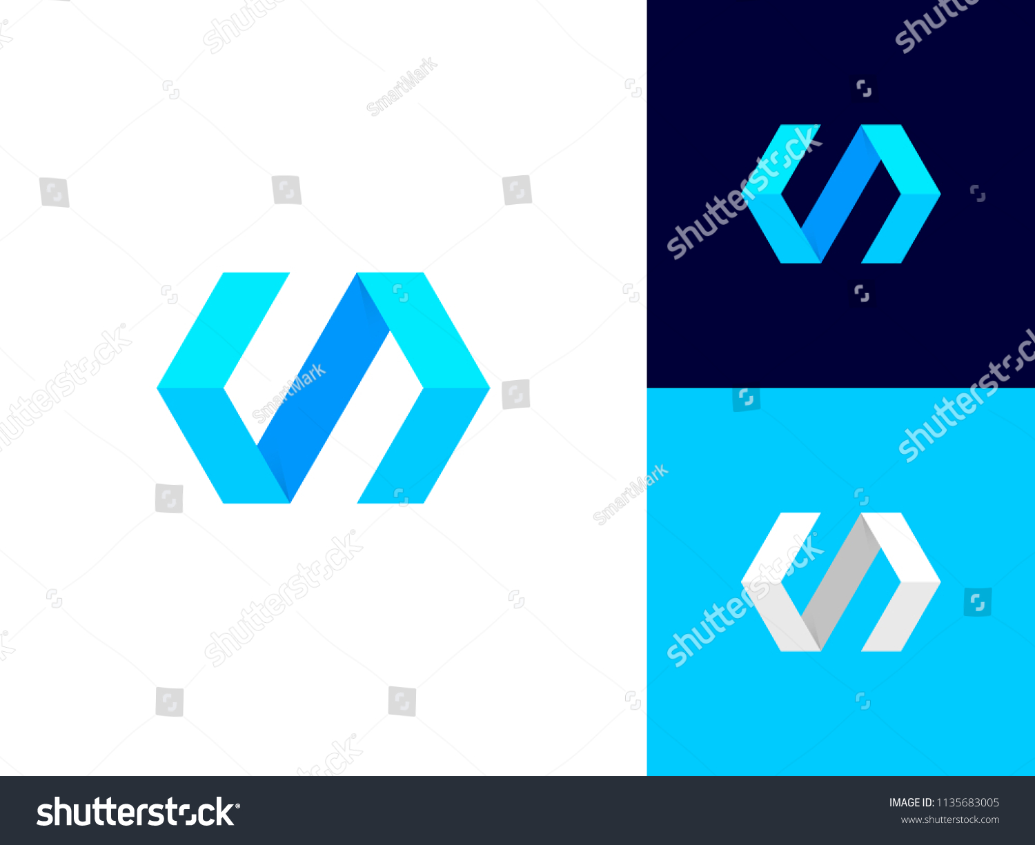 Code Logo Concept Clean Geometric Coding Stock Vector (Royalty Free ...
