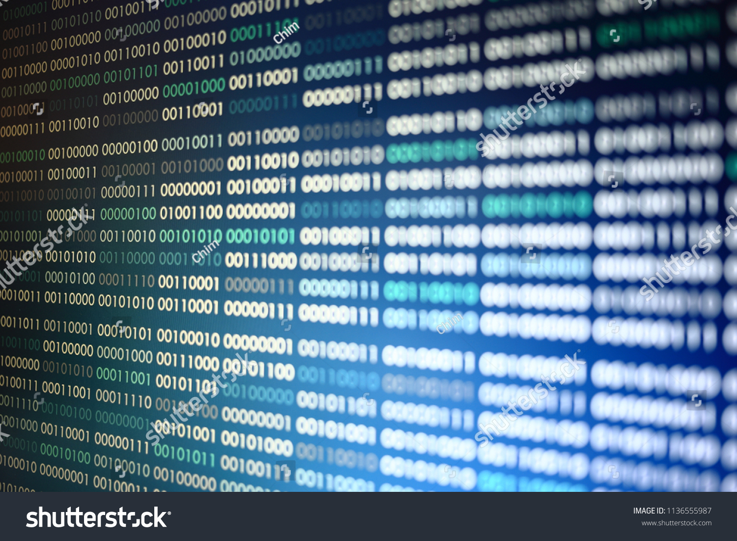 Computer Technology Background Binary Code Computer Stock Photo ...