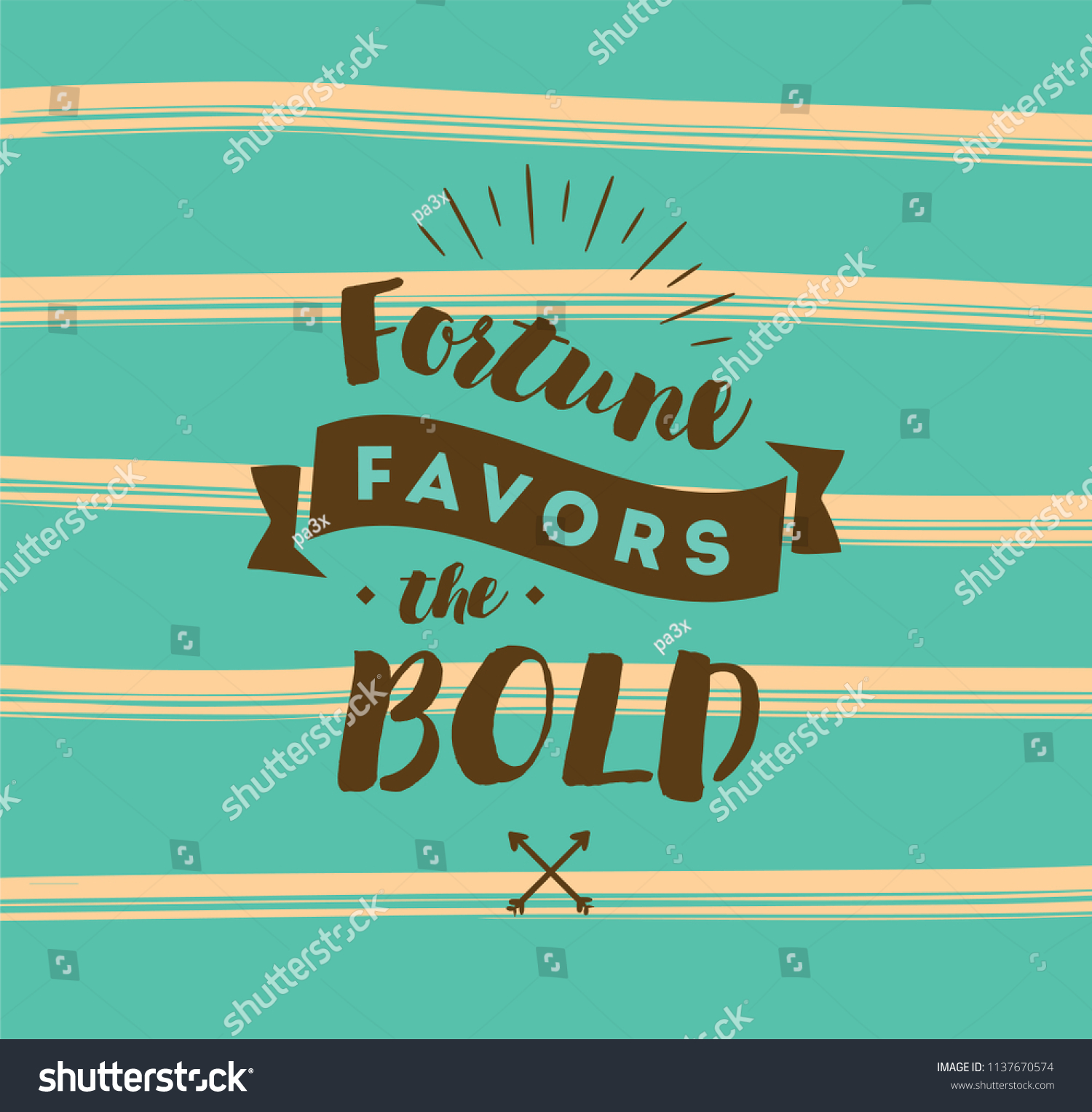 Fortune Favors Bold Inspirational Quote Motivation Stock Vector ... Fortune Favors Bold Inspirational Quote Motivation Stock Vector ...