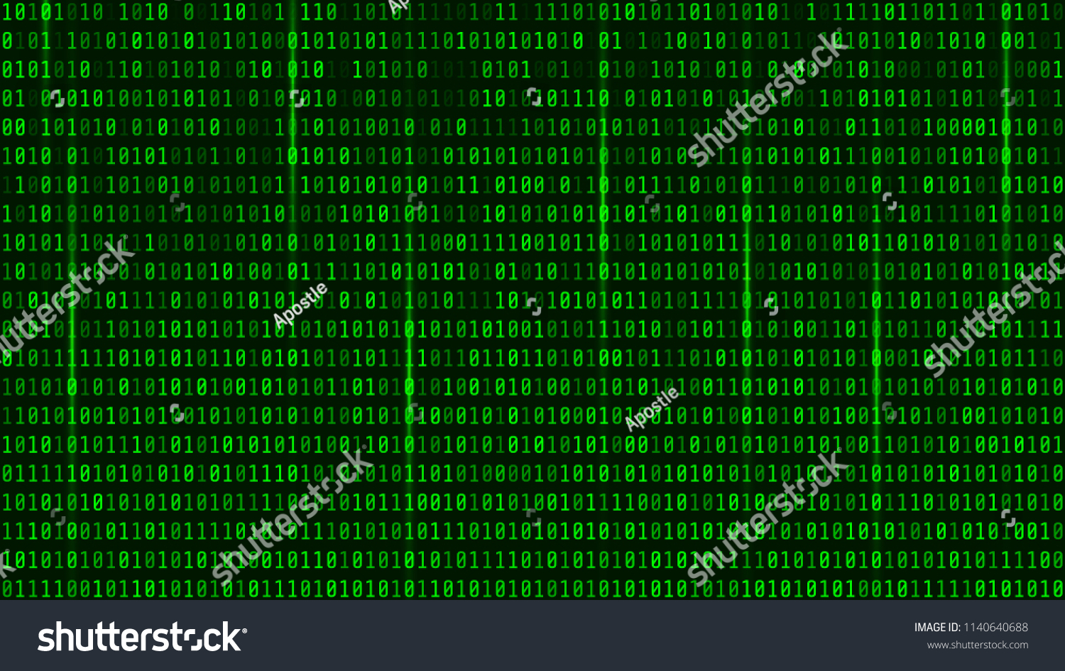 Digital Binary Data Streaming Binary Code Stock Vector Royalty Free 1140640688 Shutterstock