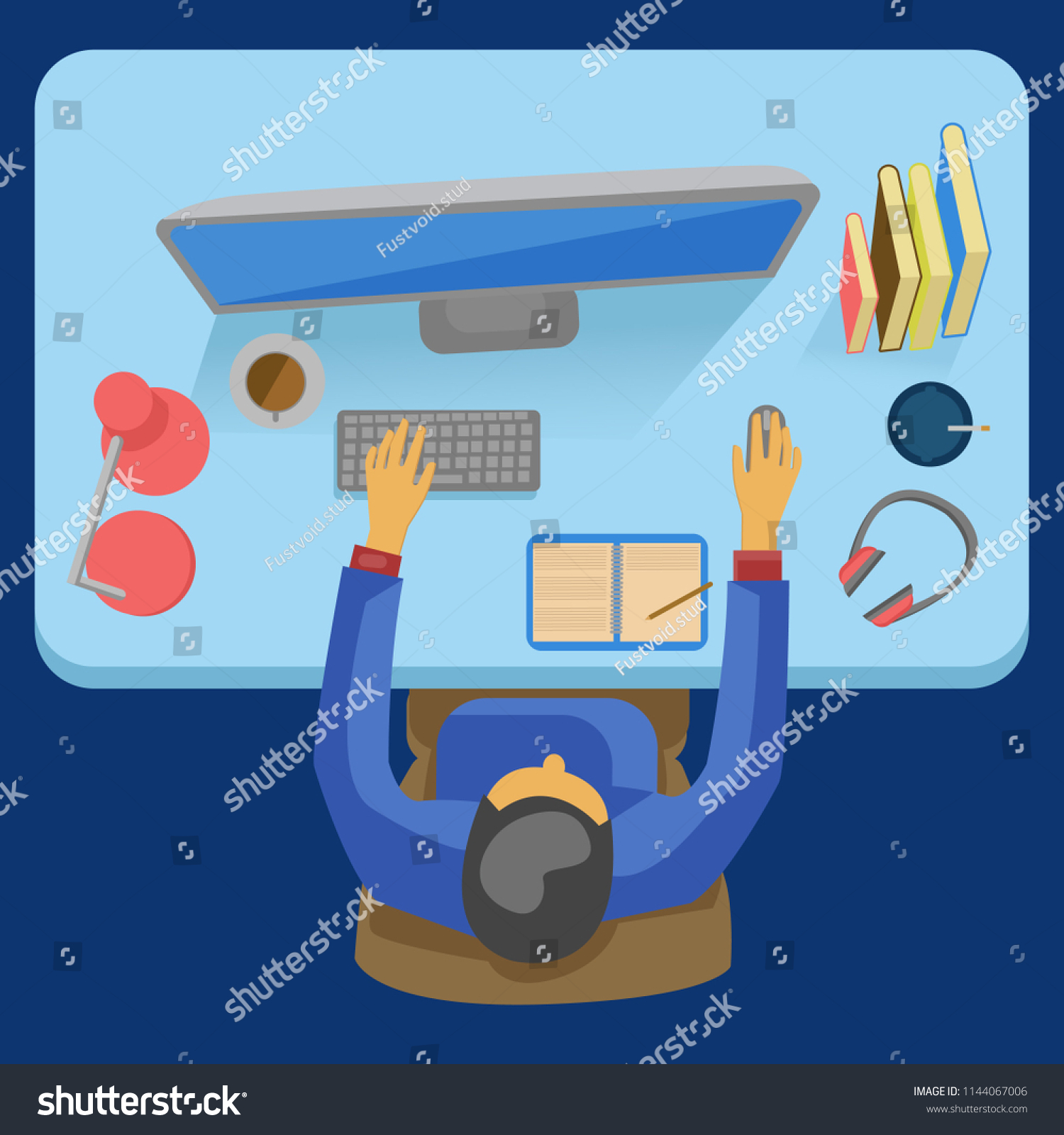 Working Space Vector Stock Vector (Royalty Free) 1144067006 | Shutterstock