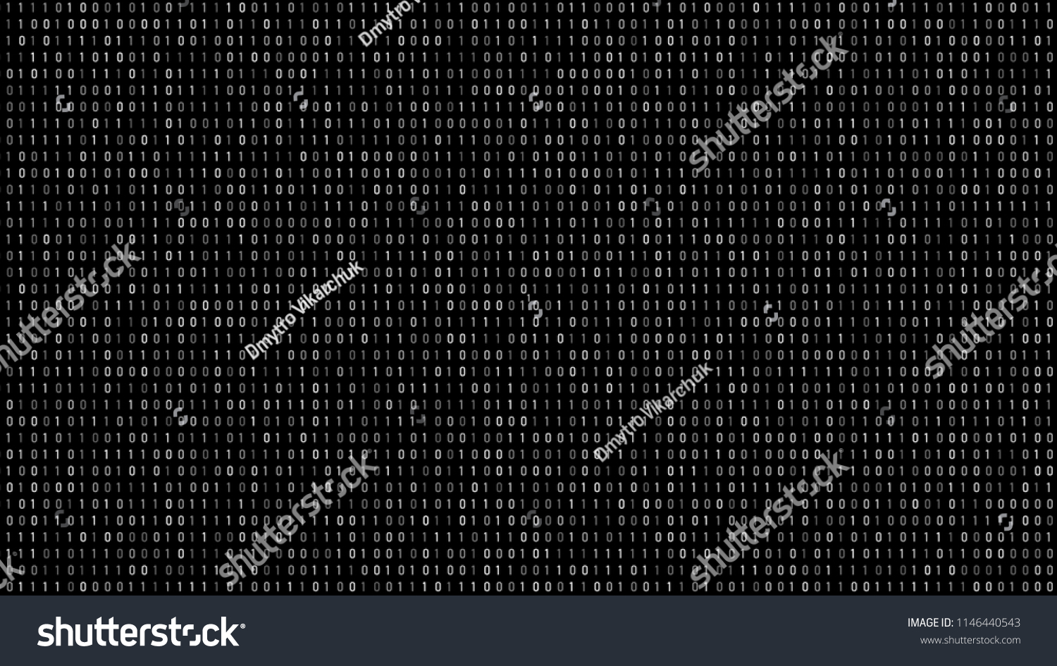 Abstract Technology Binary Code Background Computer Stock Illustration ...