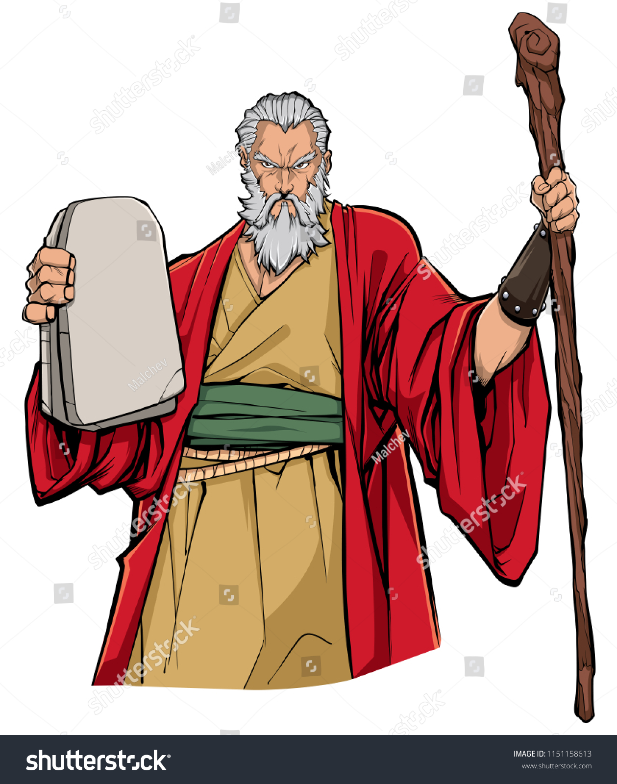 Portrait Moses Holding Stone Tablets Ten Stock Vector (Royalty Free ... Portrait Moses Holding Stone Tablets Ten Stock Vector (Royalty Free ...