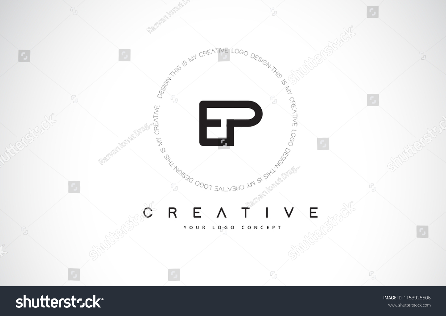 Ep E P Logo Design Black Stock Vector (Royalty Free) 1153925506 ... Ep E P Logo Design Black Stock Vector (Royalty Free) 1153925506 ...