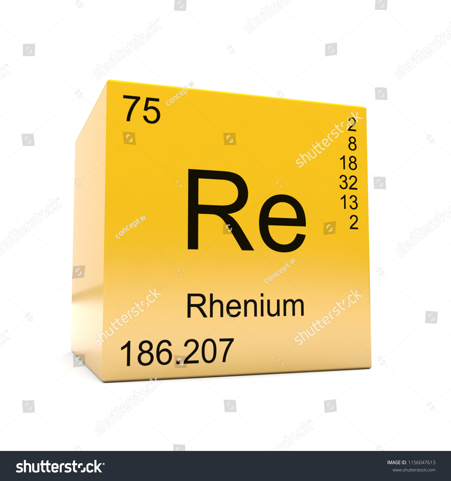 Rhenium Chemical Element Symbol Periodic Table Stock Illustration ... Rhenium Chemical Element Symbol Periodic Table Stock Illustration ...