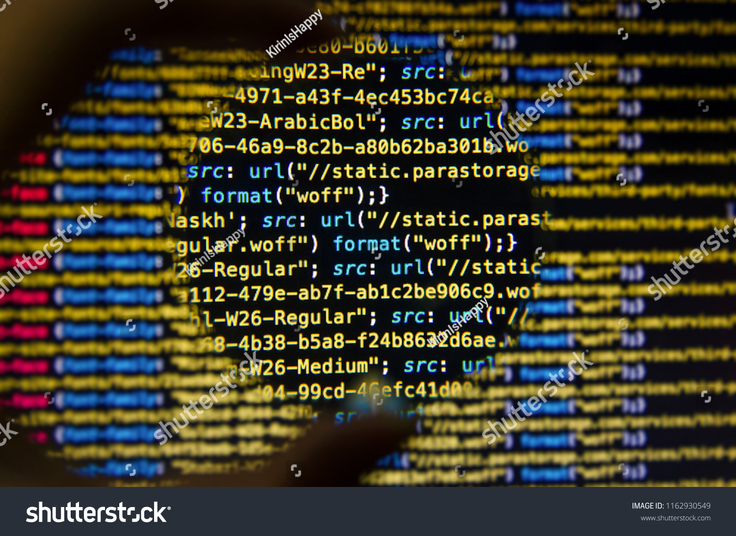 Desktop Source Code Technology Background Developer Stock Photo 1162930549 | Shutterstock