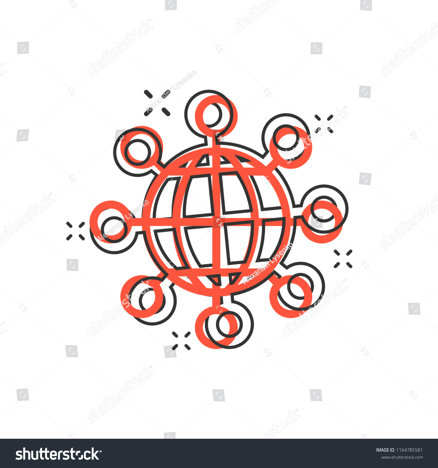 Vector Cartoon Sharing Globe Icon Comic: เวกเตอร์สต็อก (ปลอดค่า ... Vector Cartoon Sharing Globe Icon Comic: เวกเตอร์สต็อก (ปลอดค่า ...