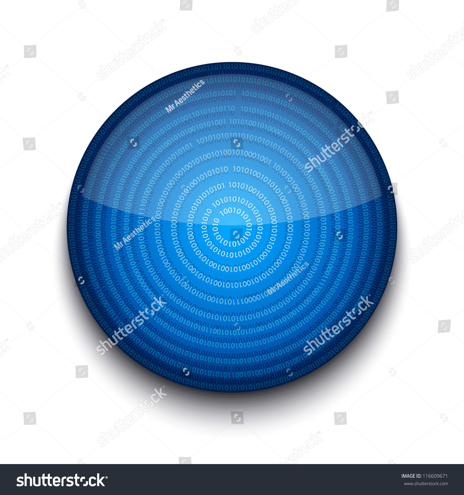 Vector Circle Binary Code App Icon: เวกเตอร์สต็อก (ปลอดค่าลิขสิทธิ์ ...