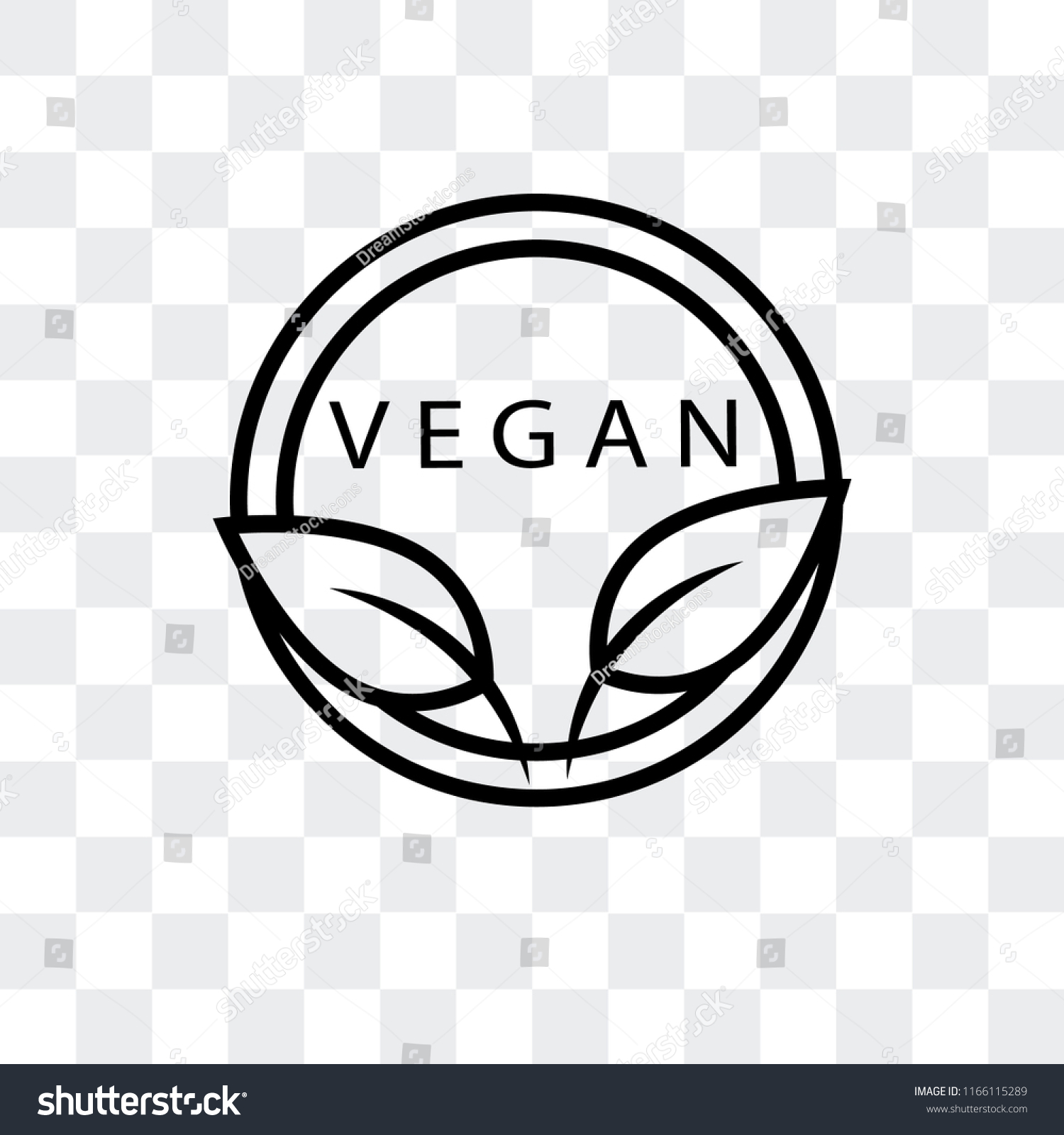 Vegan Vector Icon Isolated On Transparent : image vectorielle de stock ... Vegan Vector Icon Isolated On Transparent : image vectorielle de stock ...