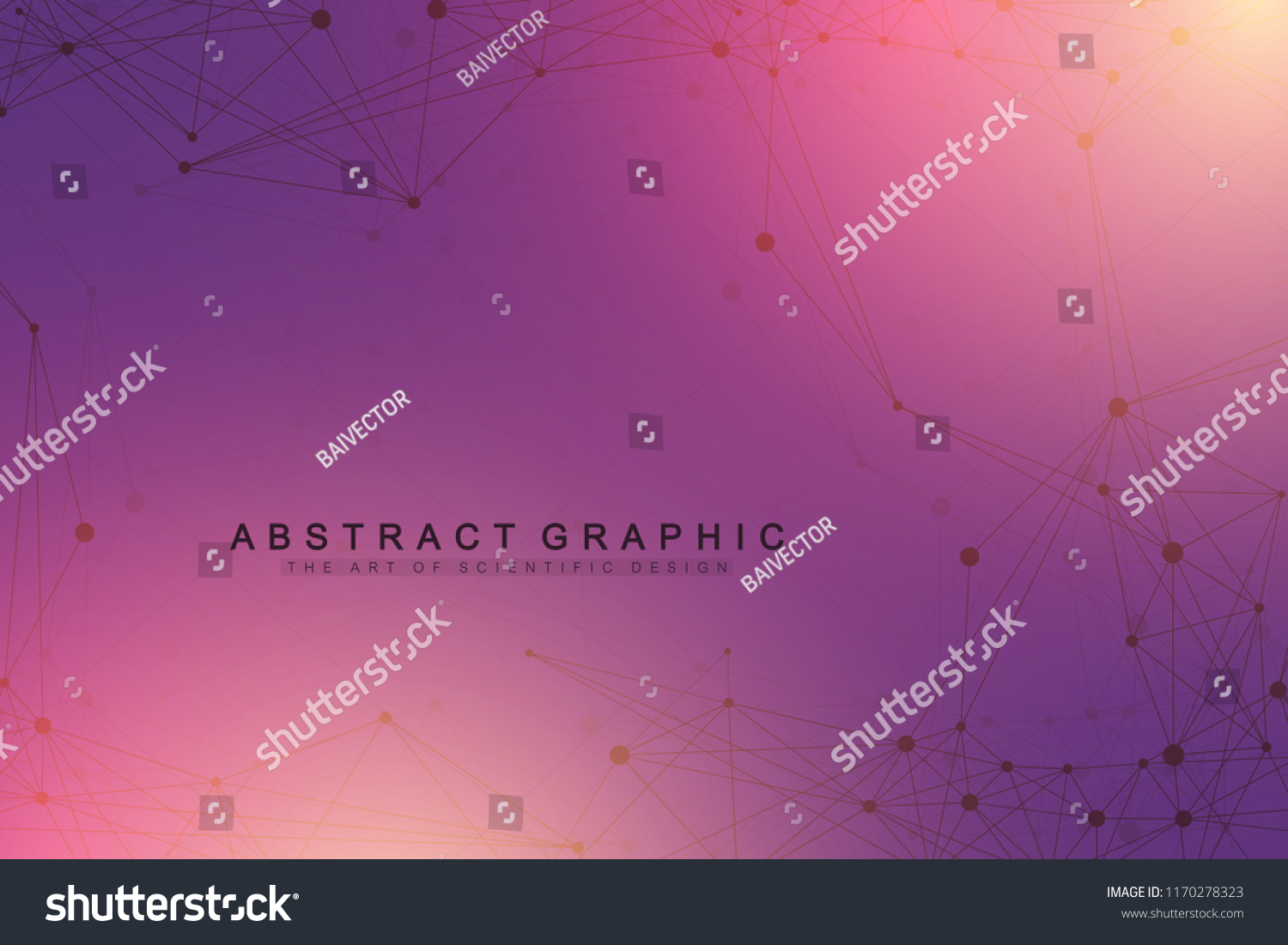 Big Data Visualization Artificial Intelligence Machine Stock Vector Royalty Free 1170278323