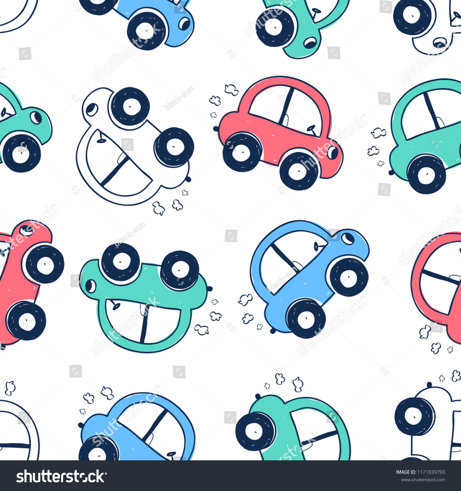 Hand Drawing Vehicles Print Design Seamless Stock Vector (Royalty Free ... Hand Drawing Vehicles Print Design Seamless Stock Vector (Royalty Free ...