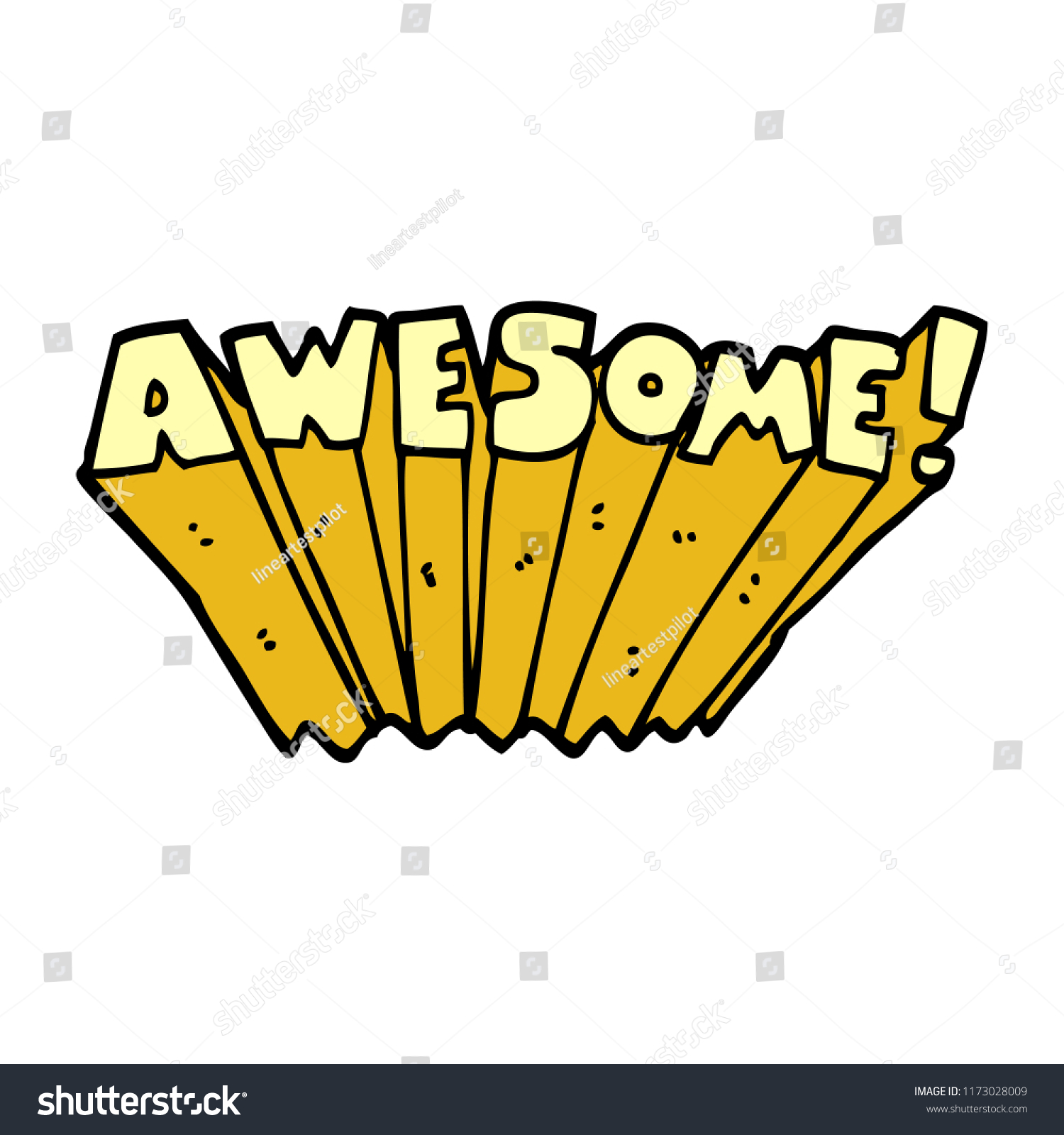 Cartoon Doodle Awesome Word Stock Vector (Royalty Free) 1173028009 ... Cartoon Doodle Awesome Word Stock Vector (Royalty Free) 1173028009 ...