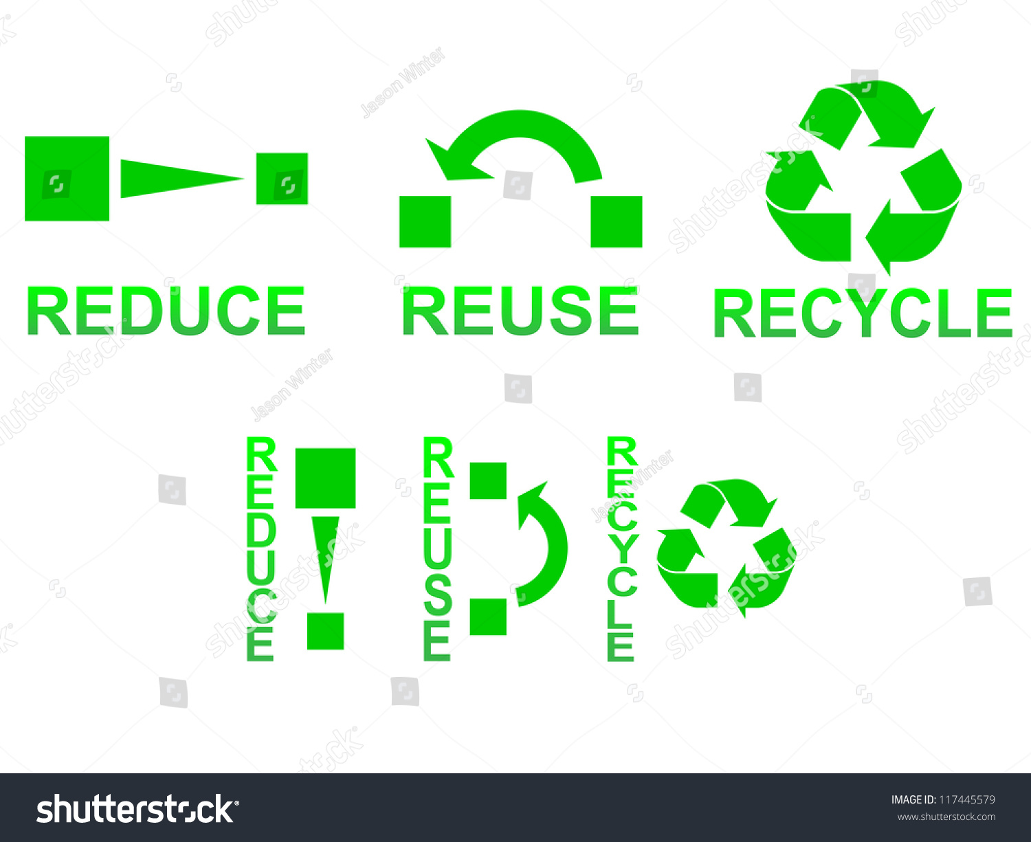 Vektor Stok Reduce Reuse Recycle Symbols Concept Illustration (Tanpa ... Vektor Stok Reduce Reuse Recycle Symbols Concept Illustration (Tanpa ...
