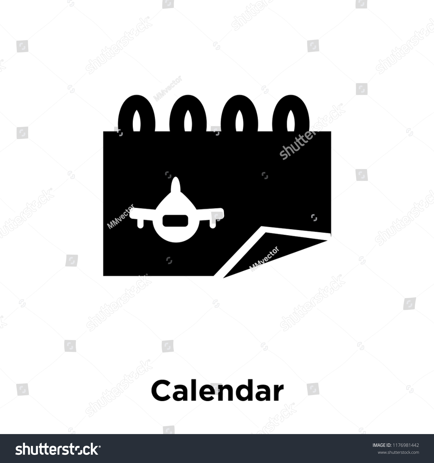 Calendar Icon Vector Isolated On White Stock Vector (Royalty Free ... Calendar Icon Vector Isolated On White Stock Vector (Royalty Free ...