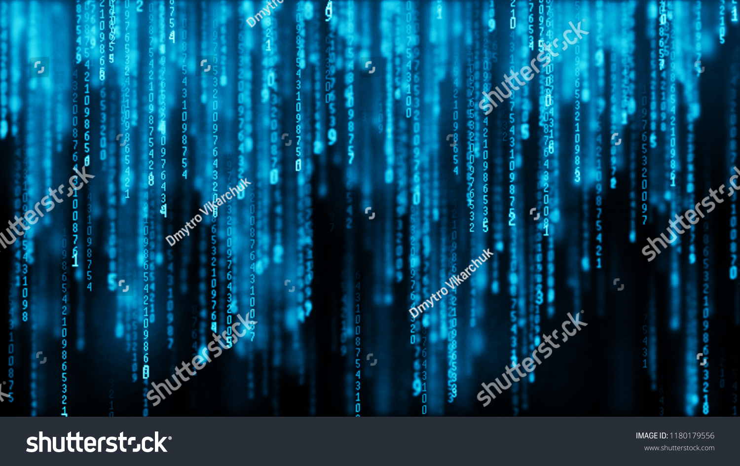 Data Technology Background Big Data Visualization Stock Illustration ...