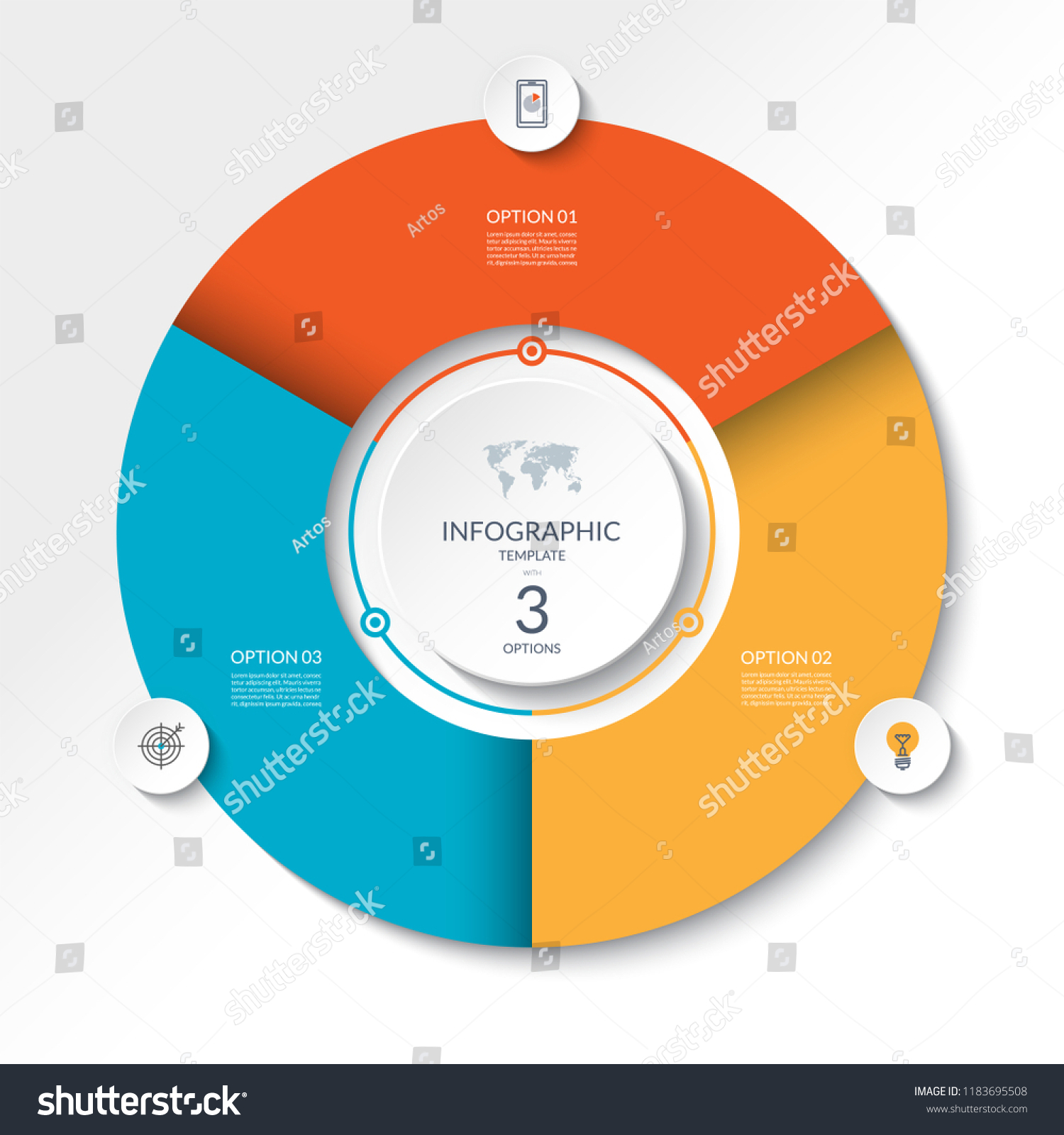 Circular Infographic Flow Chart Process Diagram Stock Vector (Royalty ...