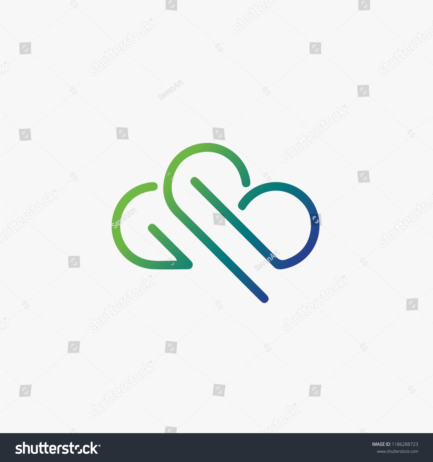 Cloud Logo Vector Cloud Technology Vector Stock Vector (Royalty Free ...