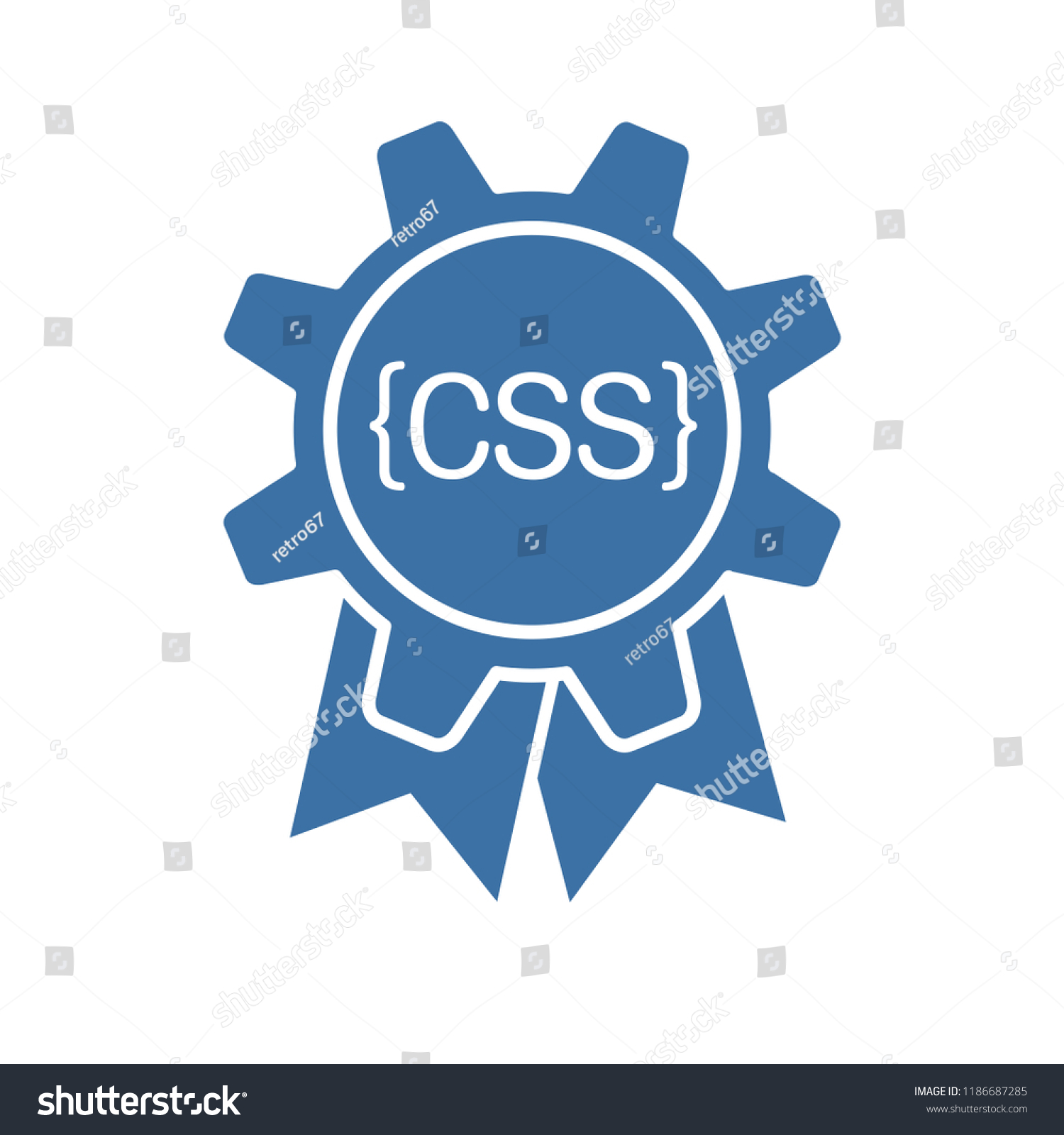 Css Programming Service Vector Icon Stock Vector (Royalty Free ...