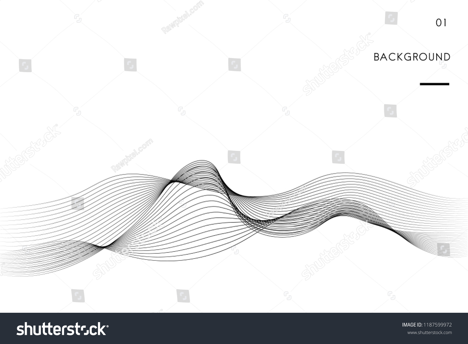 Data Visualization Dynamic Wave Pattern Vector Stock Vector (Royalty ...