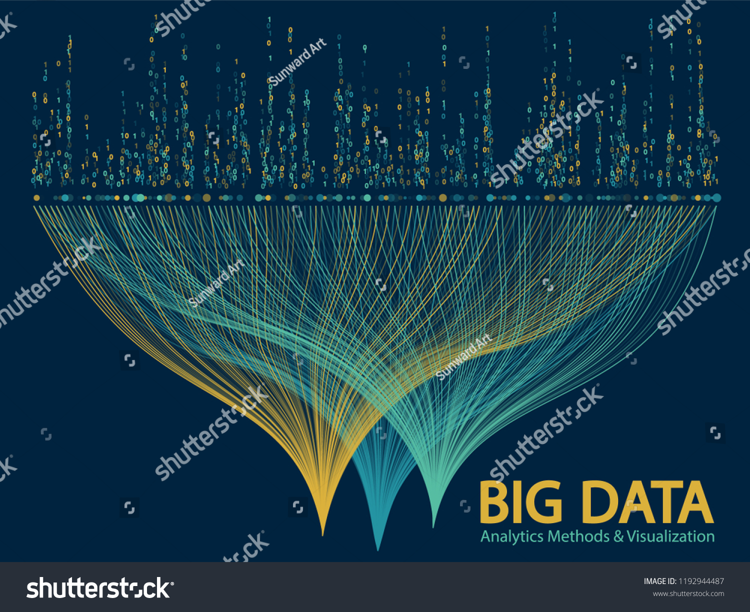 Big Data Analytics Methods Visualization Concept: เวกเตอร์สต็อก (ปลอด ...