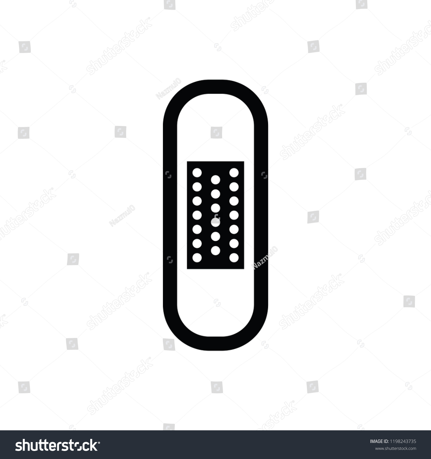 Basic Plaster Icon Stock Vector (Royalty Free) 1198243735 | Shutterstock