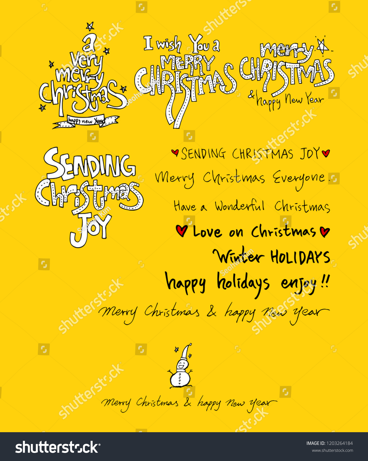 Hand Drawn Christmas Poster Vector Stock Vector (Royalty Free ... Hand Drawn Christmas Poster Vector Stock Vector (Royalty Free ...