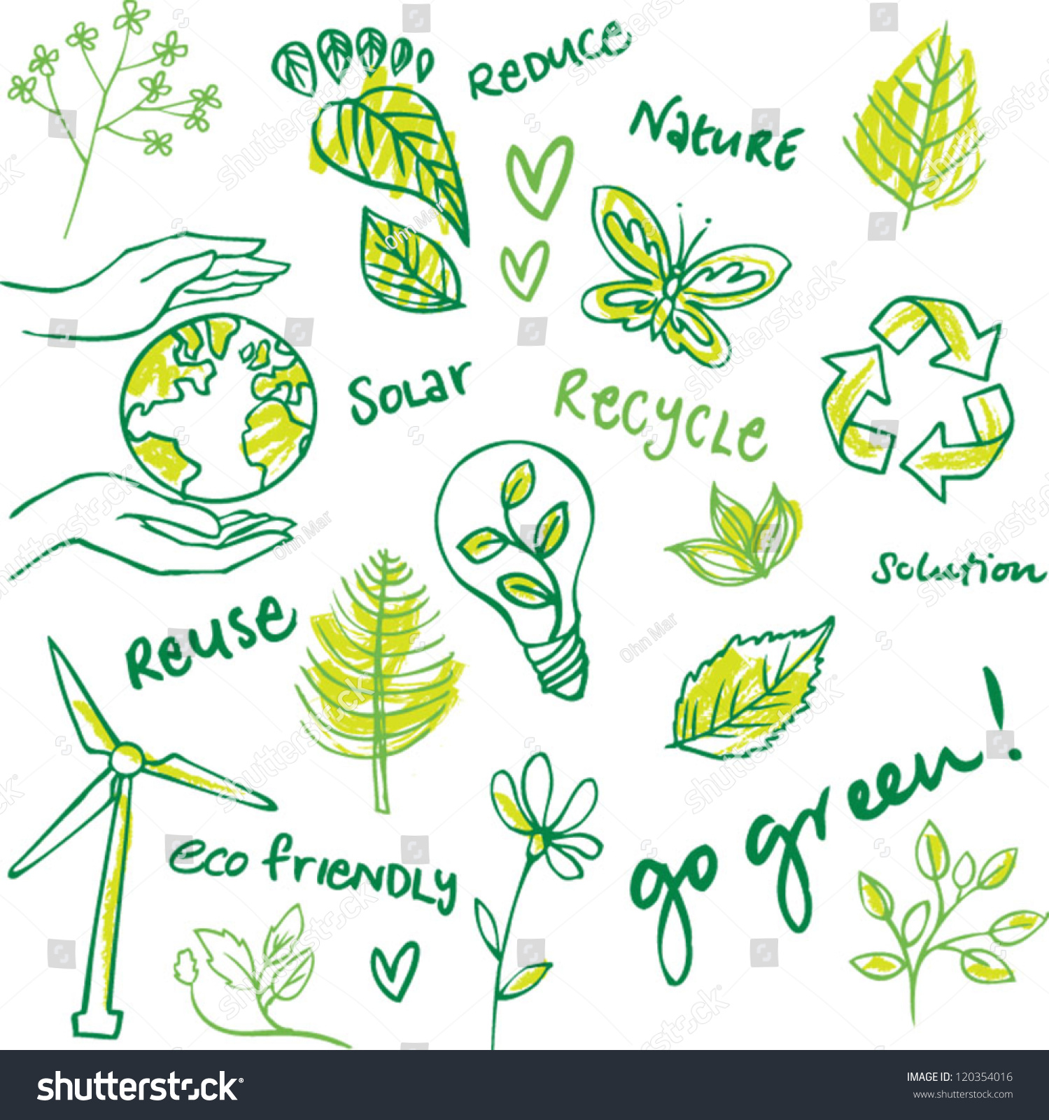 Eco Friendly Vector Set Stock Vector (Royalty Free) 120354016 ... Eco Friendly Vector Set Stock Vector (Royalty Free) 120354016 ...