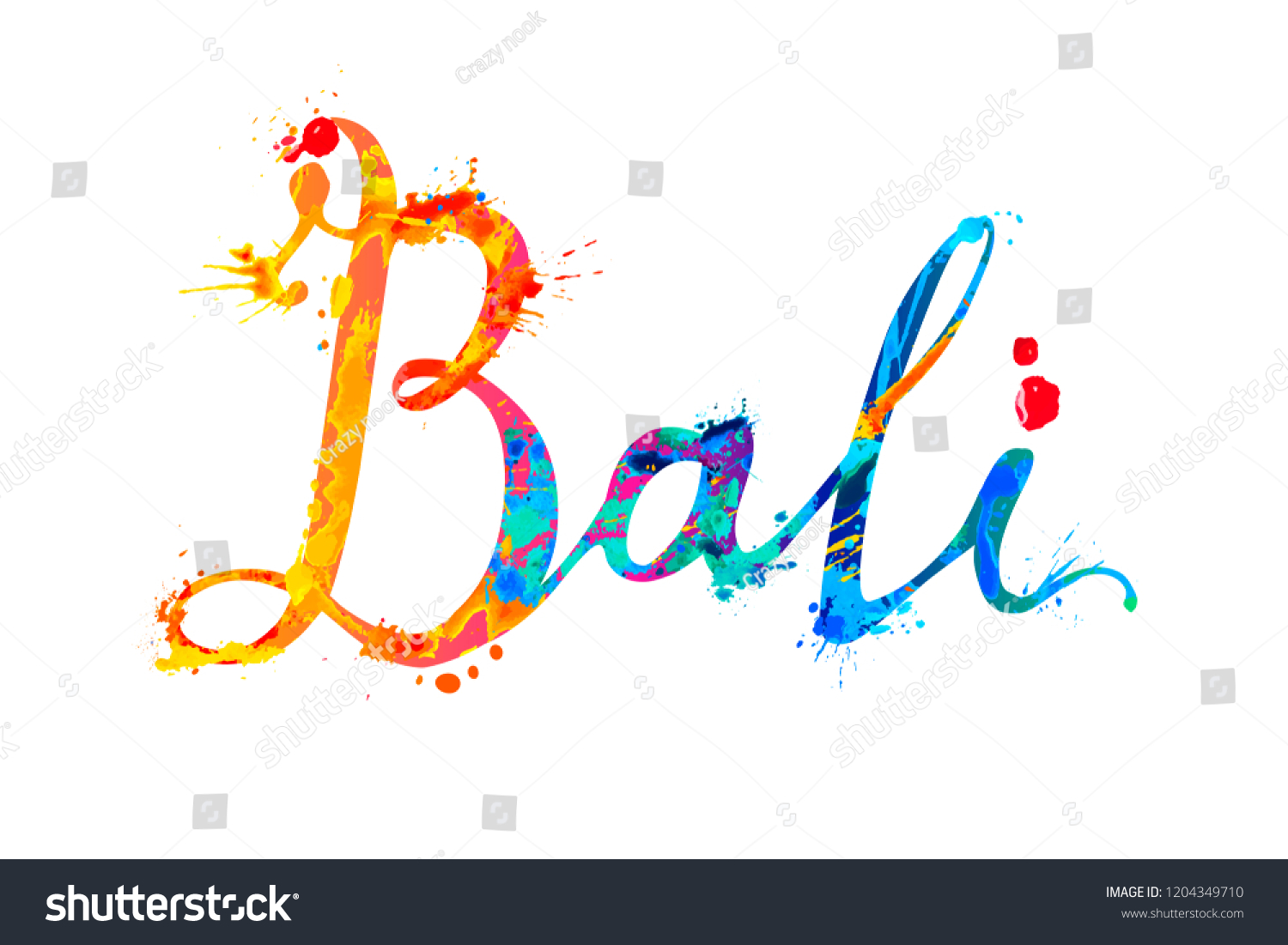 Bali Hand Written Vector Word Rainbow: vector de stock (libre de ... Bali Hand Written Vector Word Rainbow: vector de stock (libre de ...