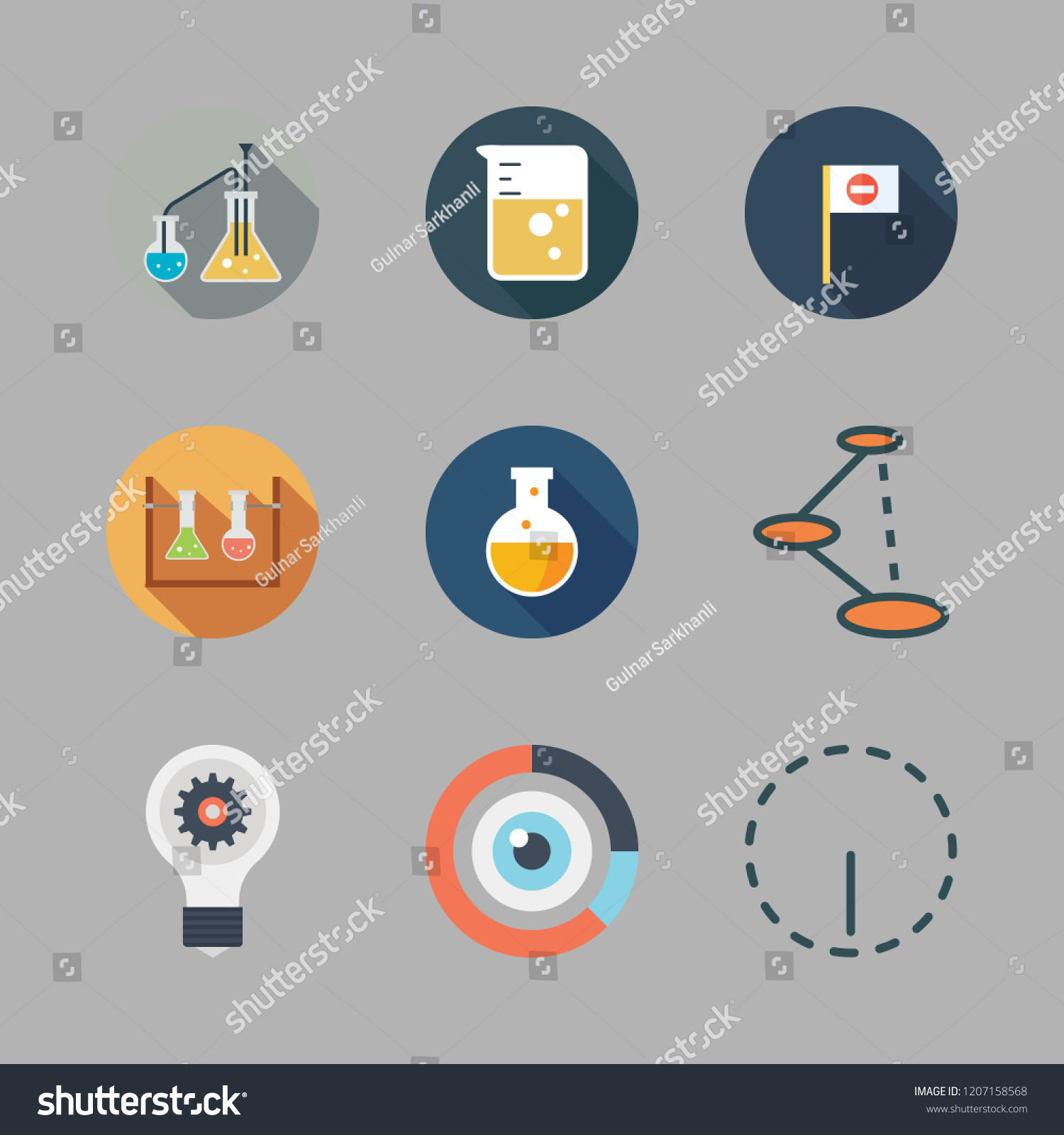 Solution Icon Set Vector Set About Stock Vector Royalty Free