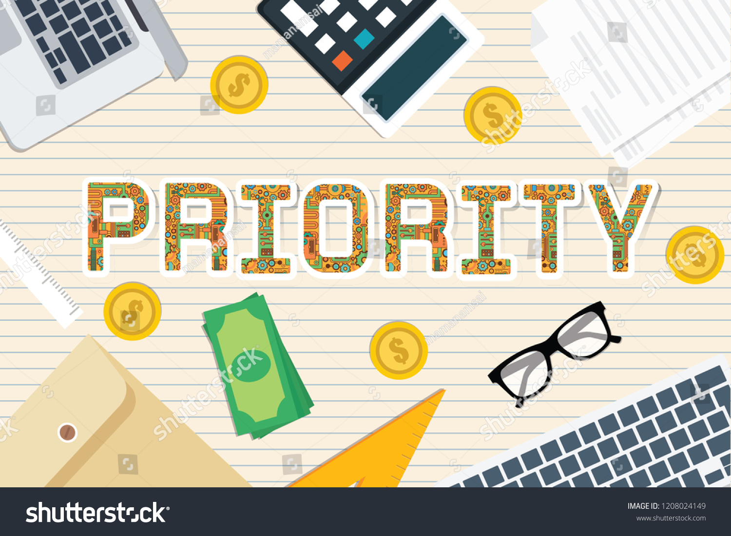 Priority Vector Concept Design Stock Vector (Royalty Free) 1208024149 ...