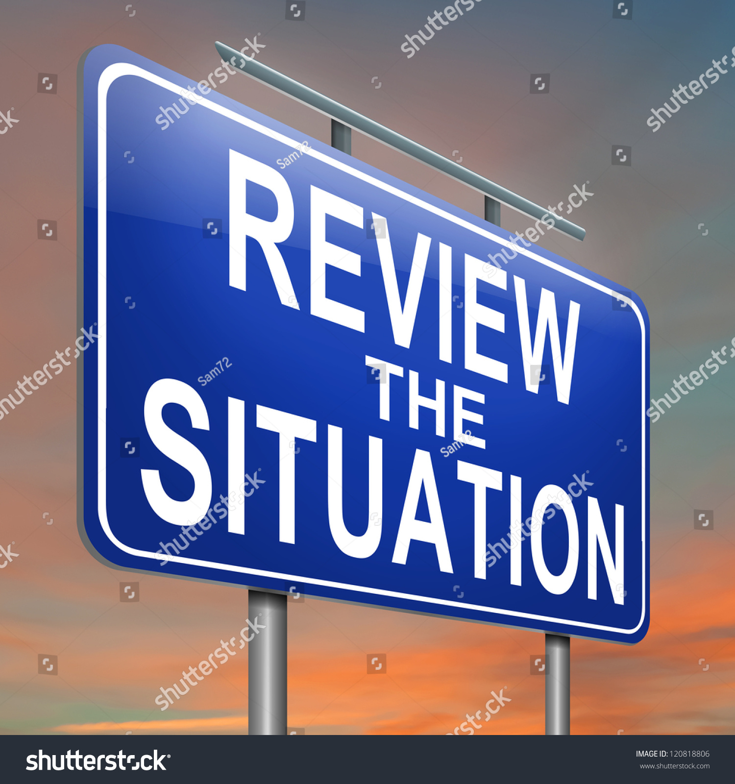 Illustration Depicting Roadsign Review Situation Concept Stock ... Illustration Depicting Roadsign Review Situation Concept Stock ...
