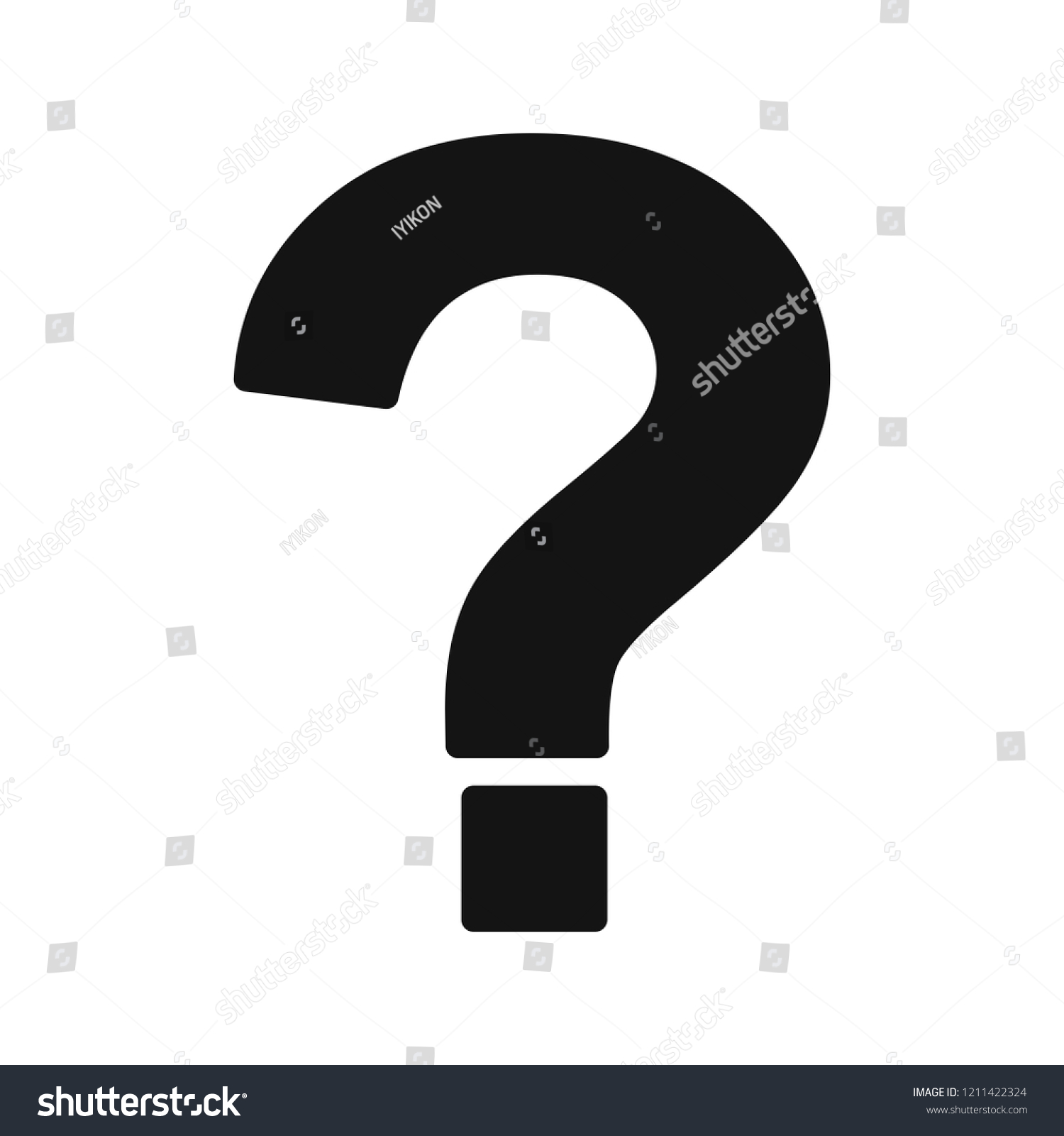 Question Mark Basic Elements Icon Stock Vector (Royalty Free ...