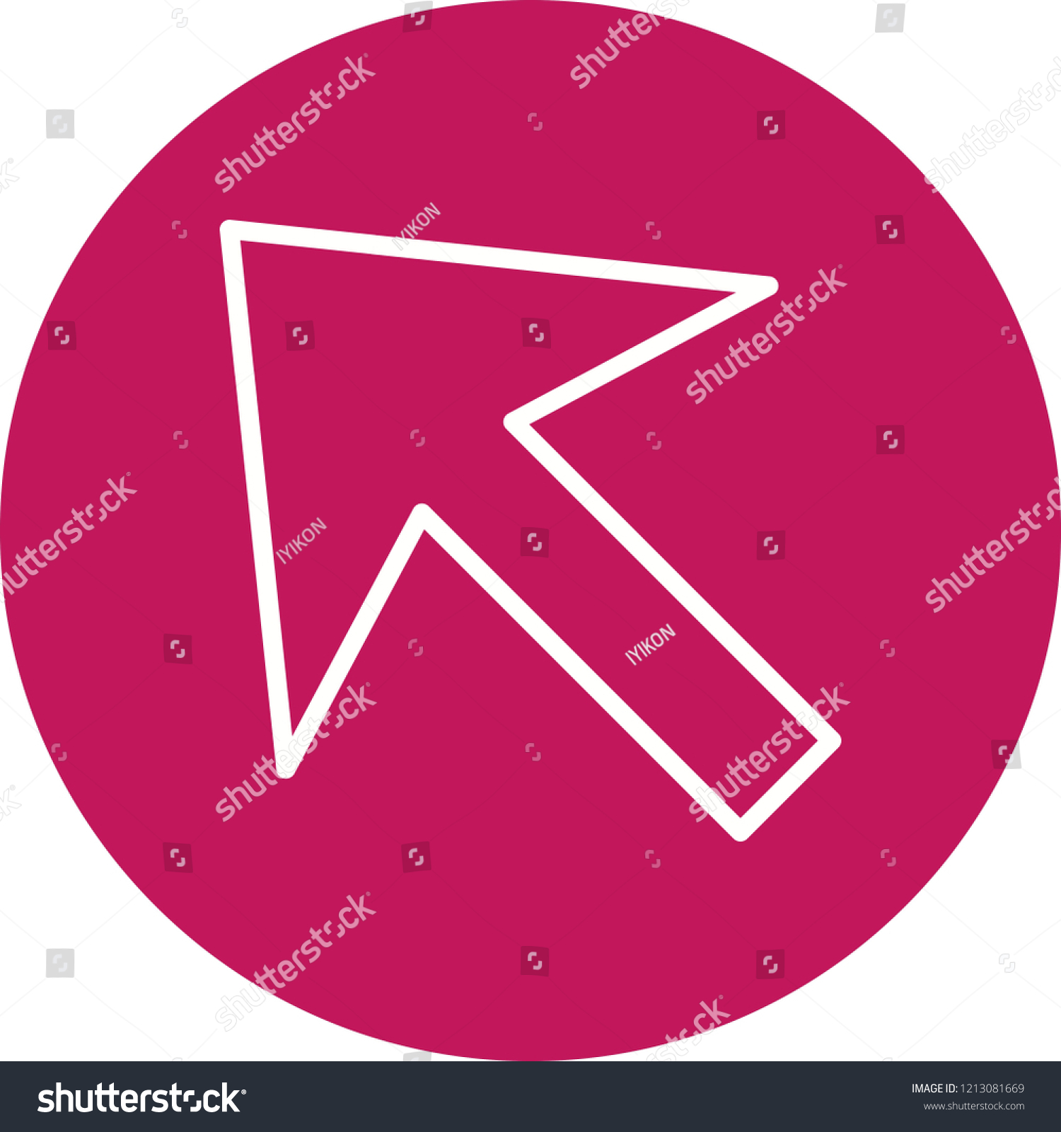Cursor Basic Element Icon Stock Vector (Royalty Free) 1213081669 ...