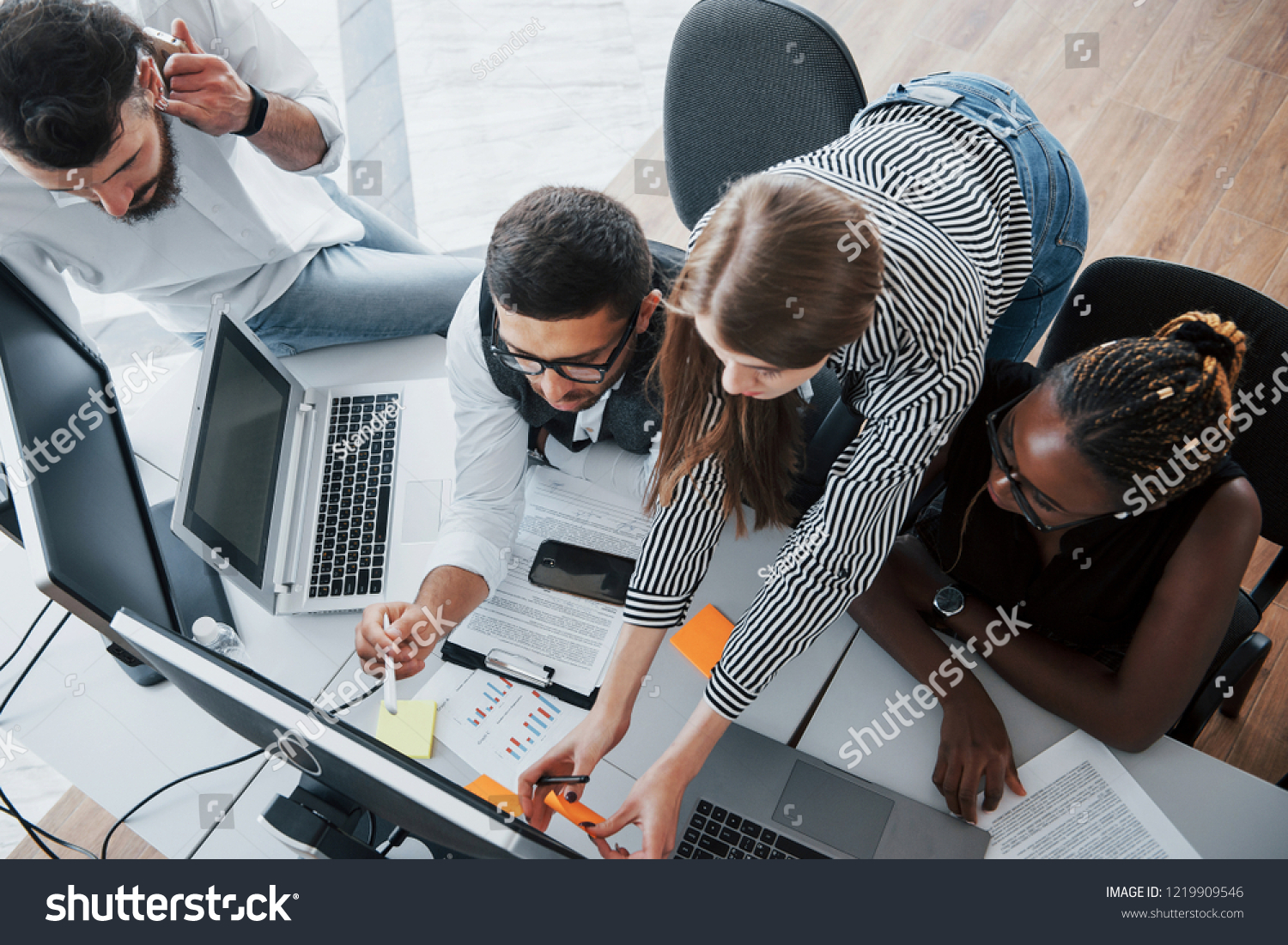 Group Multinational Busy People Working Office Stock Photo 1219909546 ... Group Multinational Busy People Working Office Stock Photo 1219909546 ...