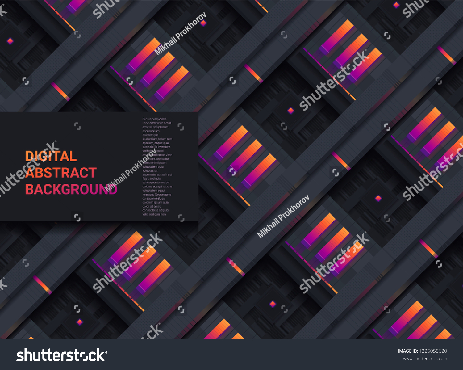Microscheme Technology Structure Pattern Digital Abstract Stock Vector ...