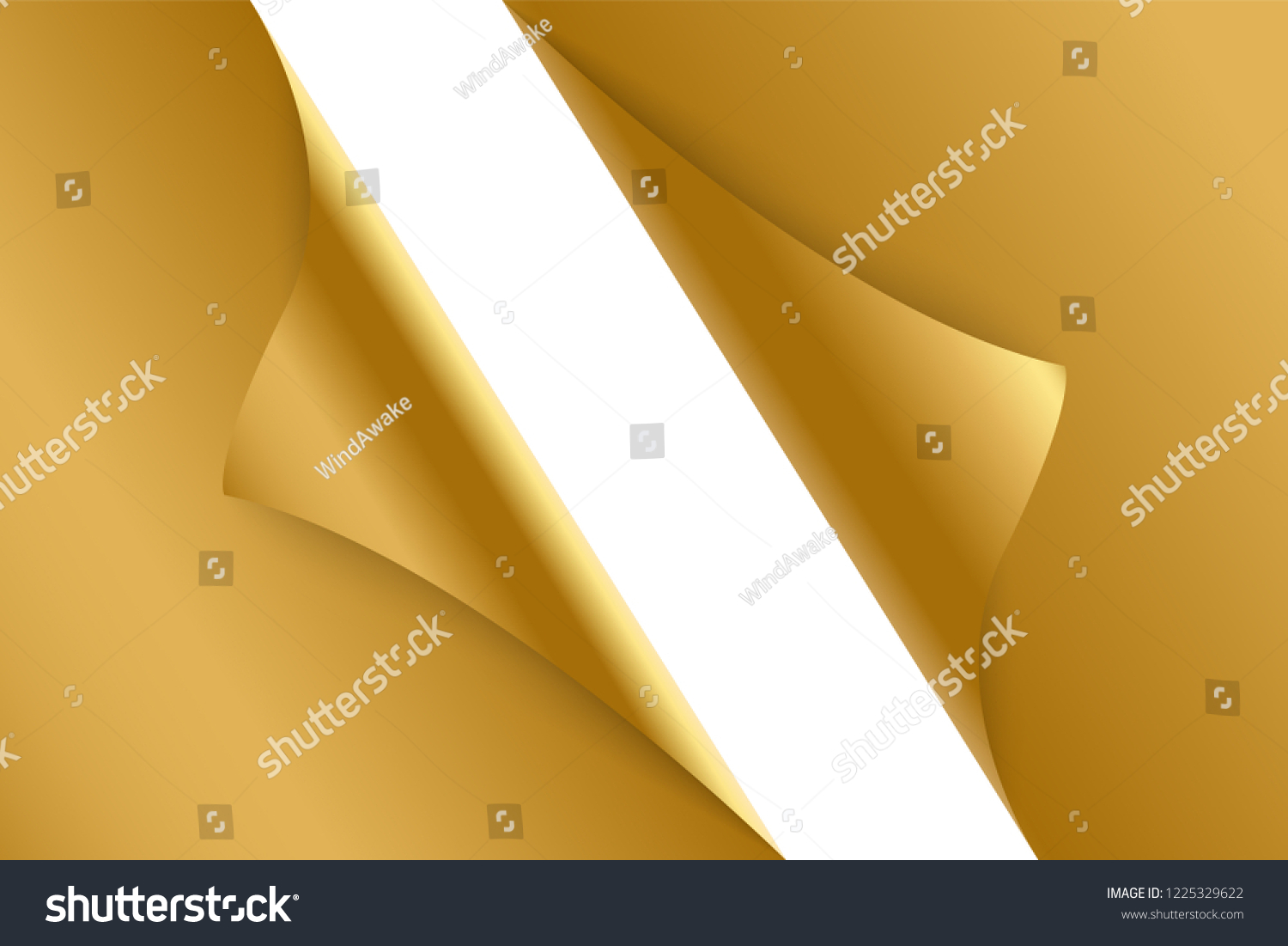 Sheet Curled Gold Paper Background Stock Vector (Royalty Free ... Sheet Curled Gold Paper Background Stock Vector (Royalty Free ...