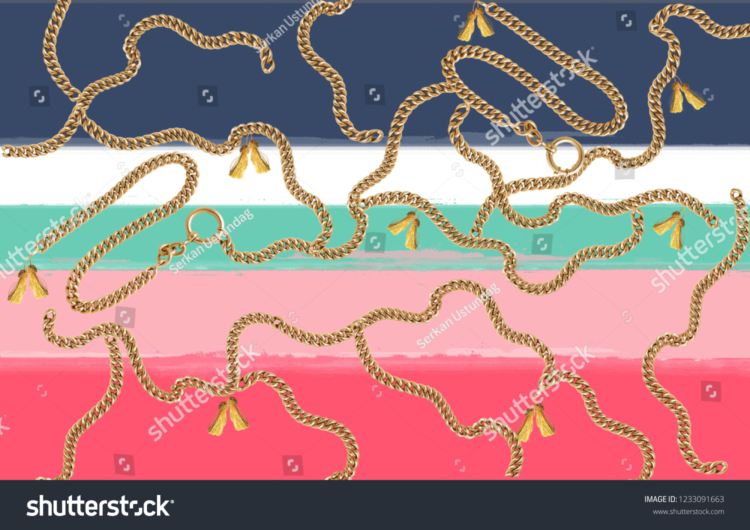 Chain Pattern Texture Stock Illustration 1233091663 | Shutterstock