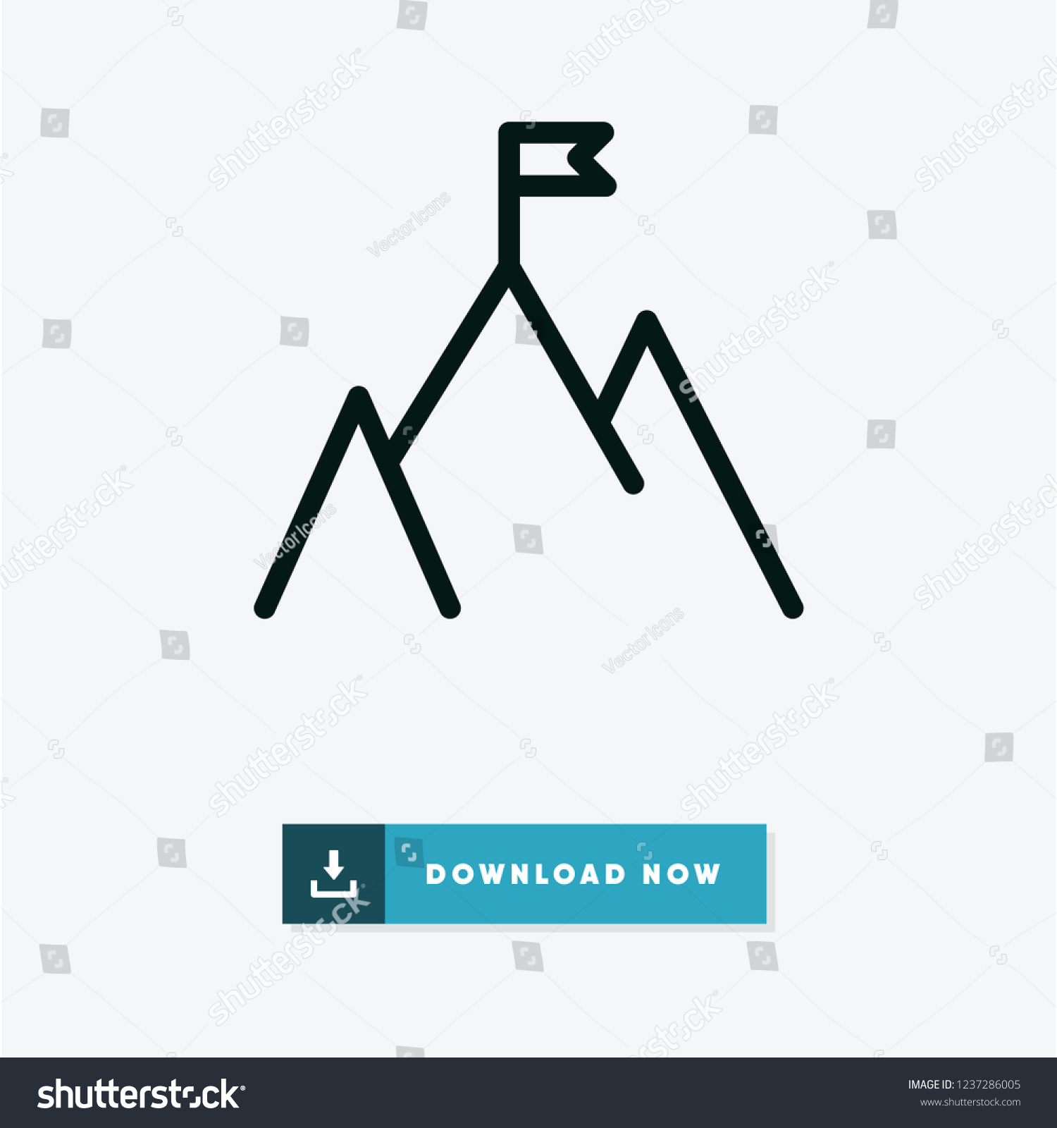 Summit Vector Icon Stock Vector (Royalty Free) 1237286005 | Shutterstock