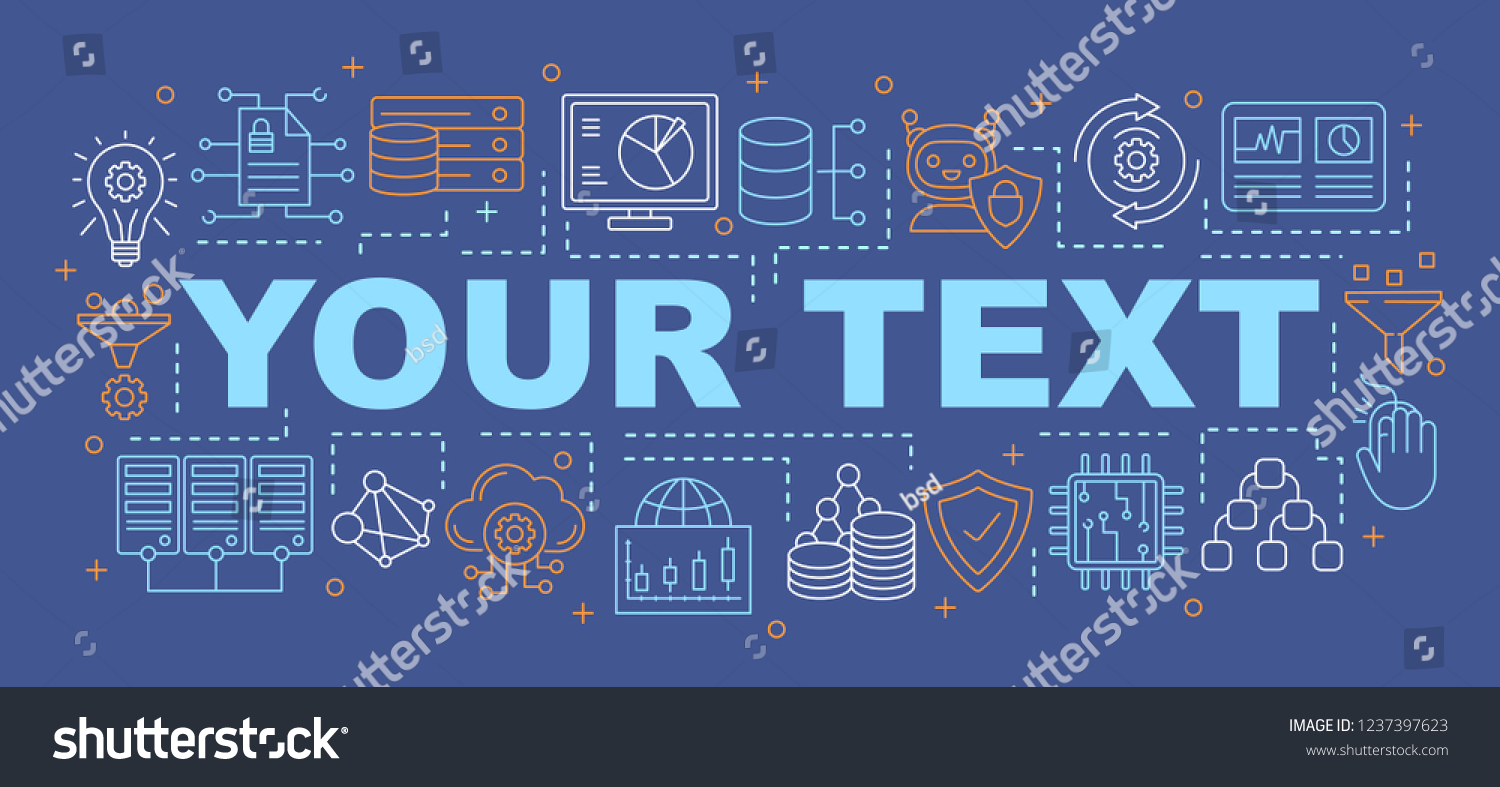 Database Word Concepts Banner Big Data Stock Vector (Royalty Free ...
