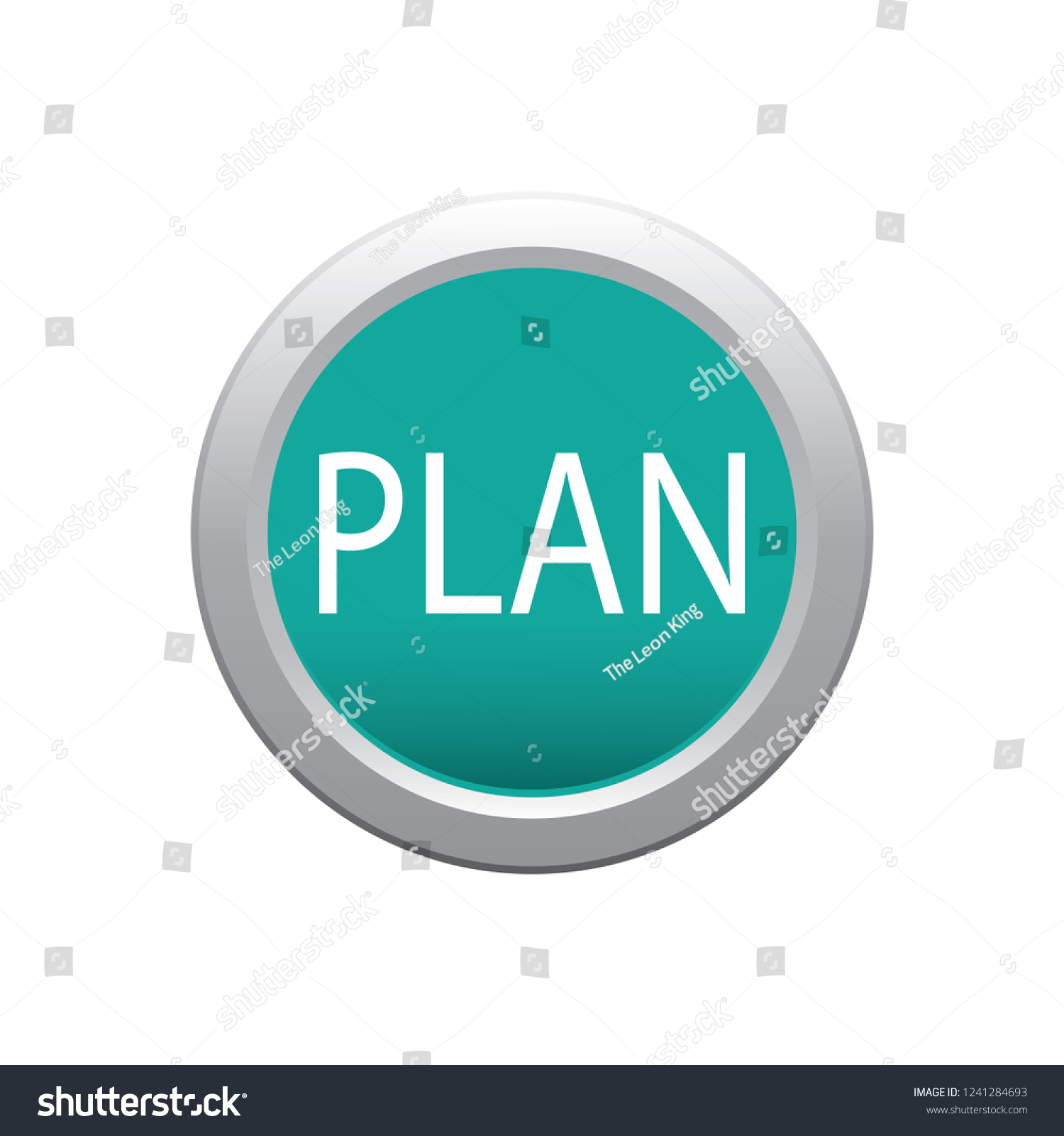Plan Vector Button Web Design Element Stock Vector (Royalty Free ...