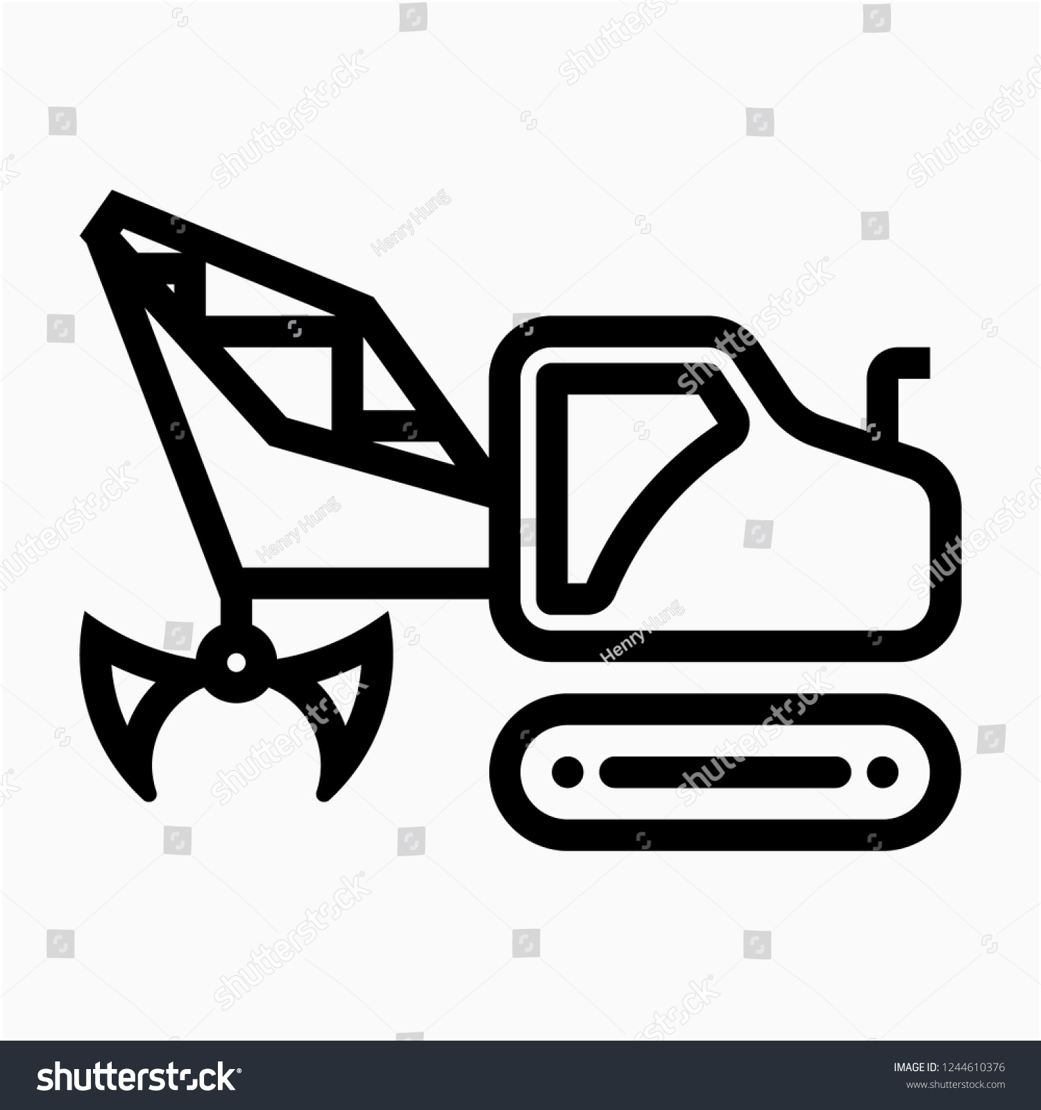 Outline Dragline Excavator Pixel Perfect Vector 库存矢量图(免版税)1244610376 ... Outline Dragline Excavator Pixel Perfect Vector 库存矢量图(免版税)1244610376 ...