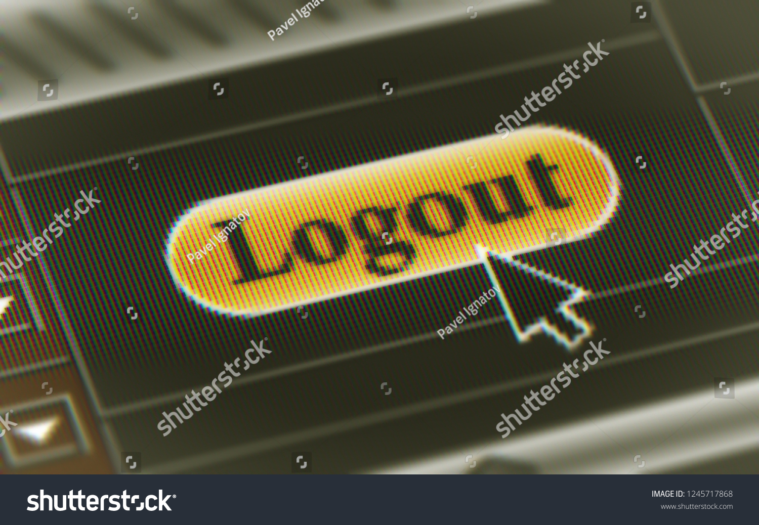 Logout Button Screen 3d Illustration Stock Illustration 1245717868 ... Logout Button Screen 3d Illustration Stock Illustration 1245717868 ...